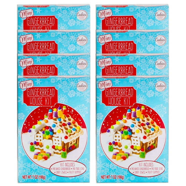 Family Fun with Premade Mini Gingerbread Christmas House Kit - Includes ...