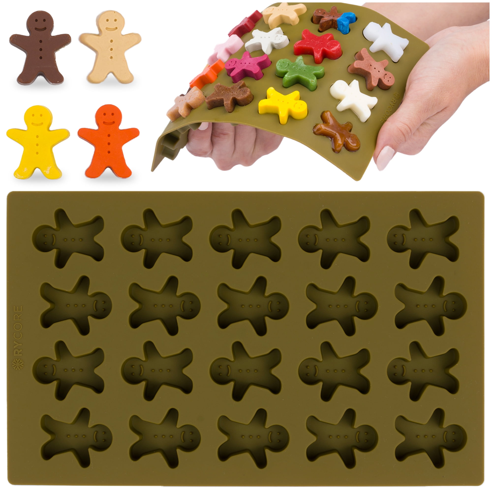 Mini Gingerbread Man Silicone Mold Perfect For Baking Chocolates mini-gingerbread-man-silicone-mold-perfect-for-baking-chocolates