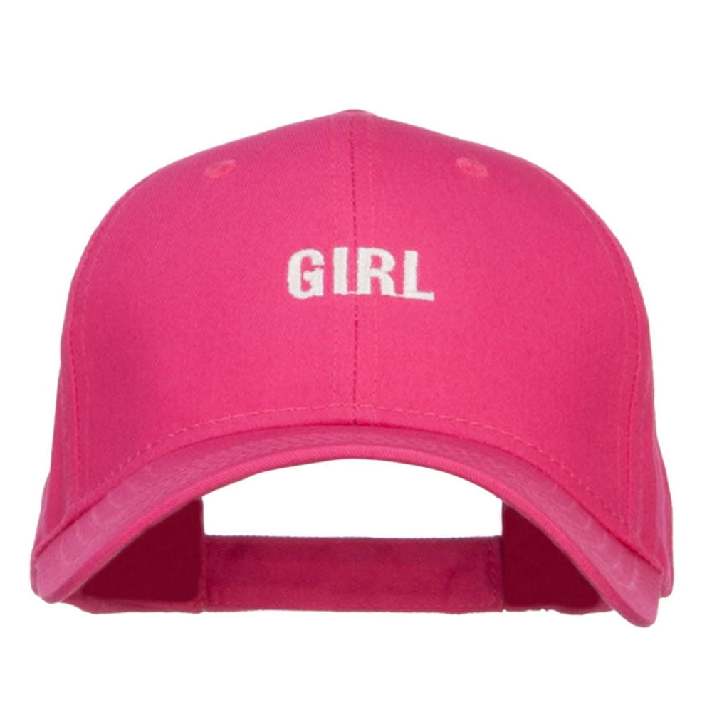 Mini Girl Embroidered Cotton Cap - Hot Pink OSFM - Walmart.com