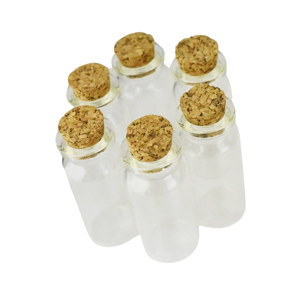 Mini Glass Bottle Containers, 2-Inch, 6-Count - Walmart.com