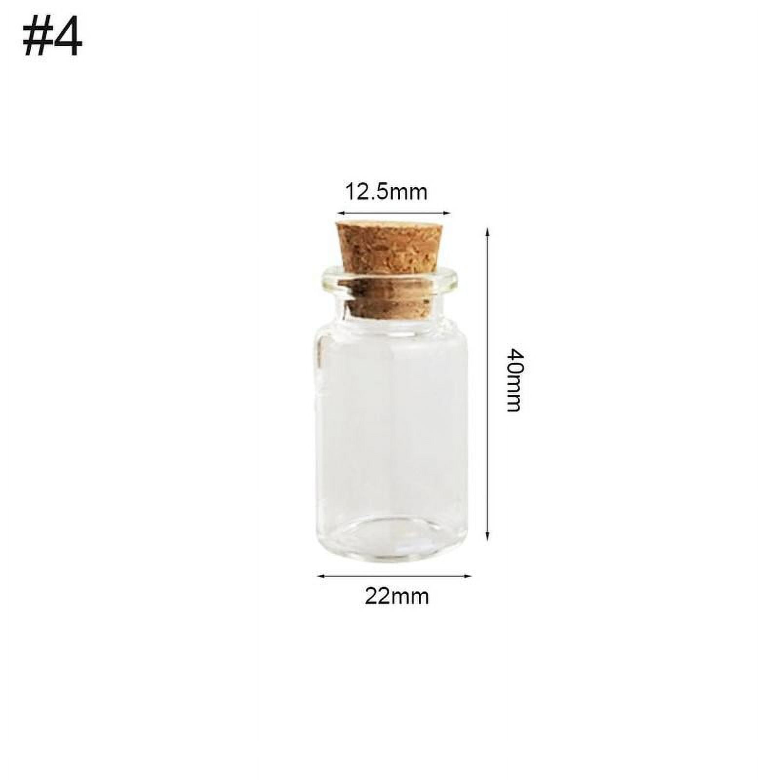 Mini Glass Bottles Vials Cork Stopper Decorative Storage Jewellery 2022 ...