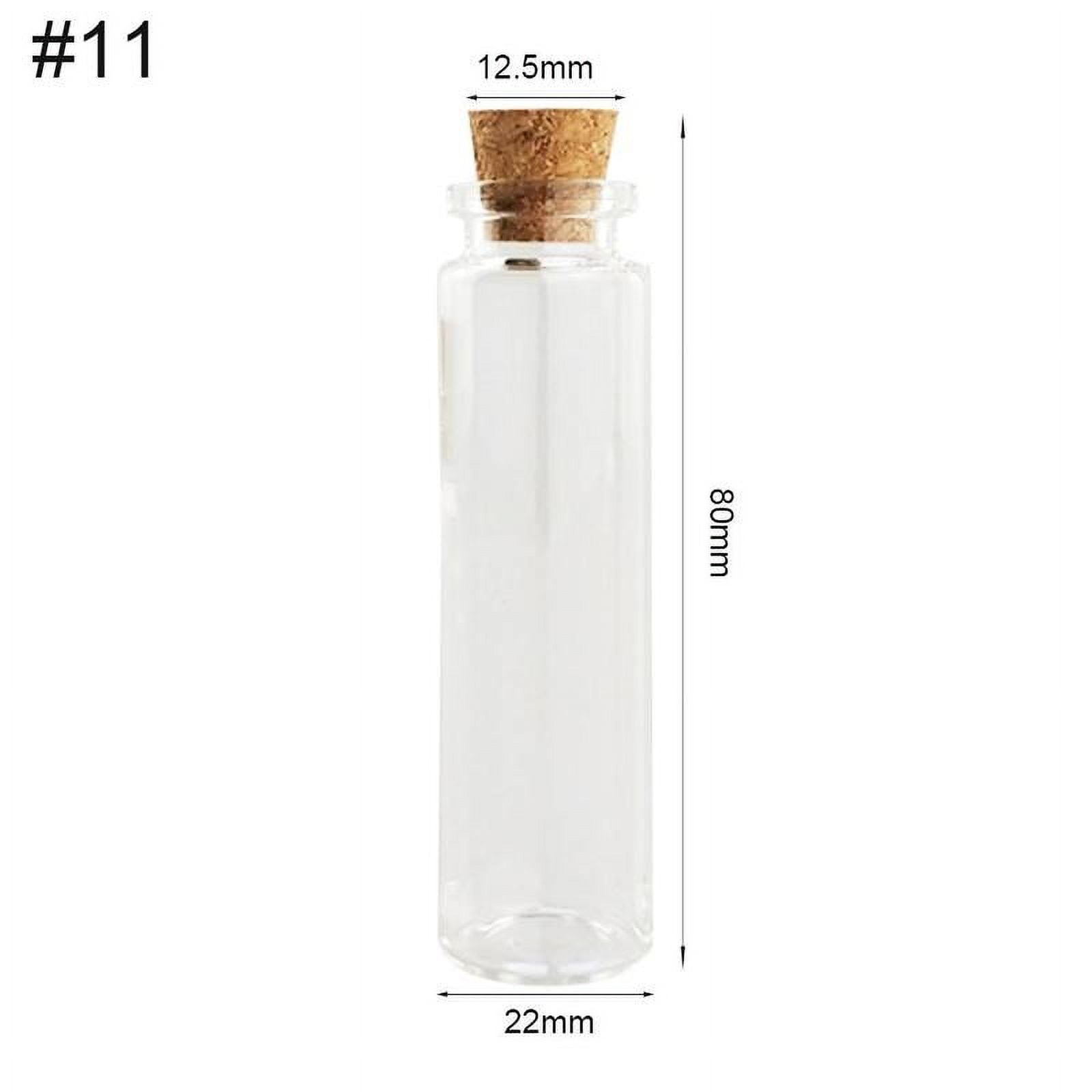 Mini Glass Bottles Vials Cork Stopper Decorative Storage Jewellery 2022 ...