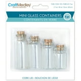 Mini Glass Containers with Cork Lid, 4pk - Walmart.com