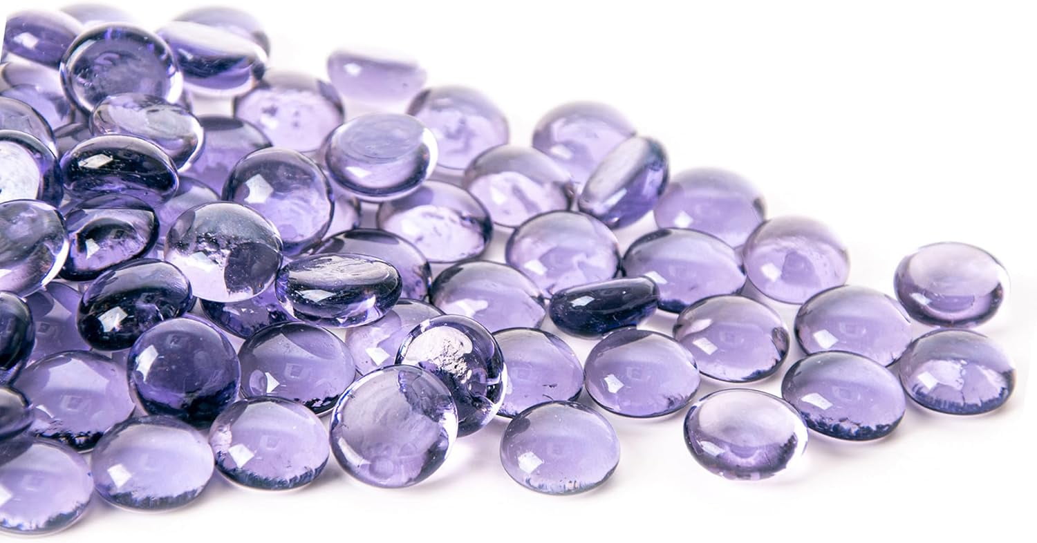 Mini Glass Gems, Mancala Stone Flat Bottom Marble Beads for Home Decor ...