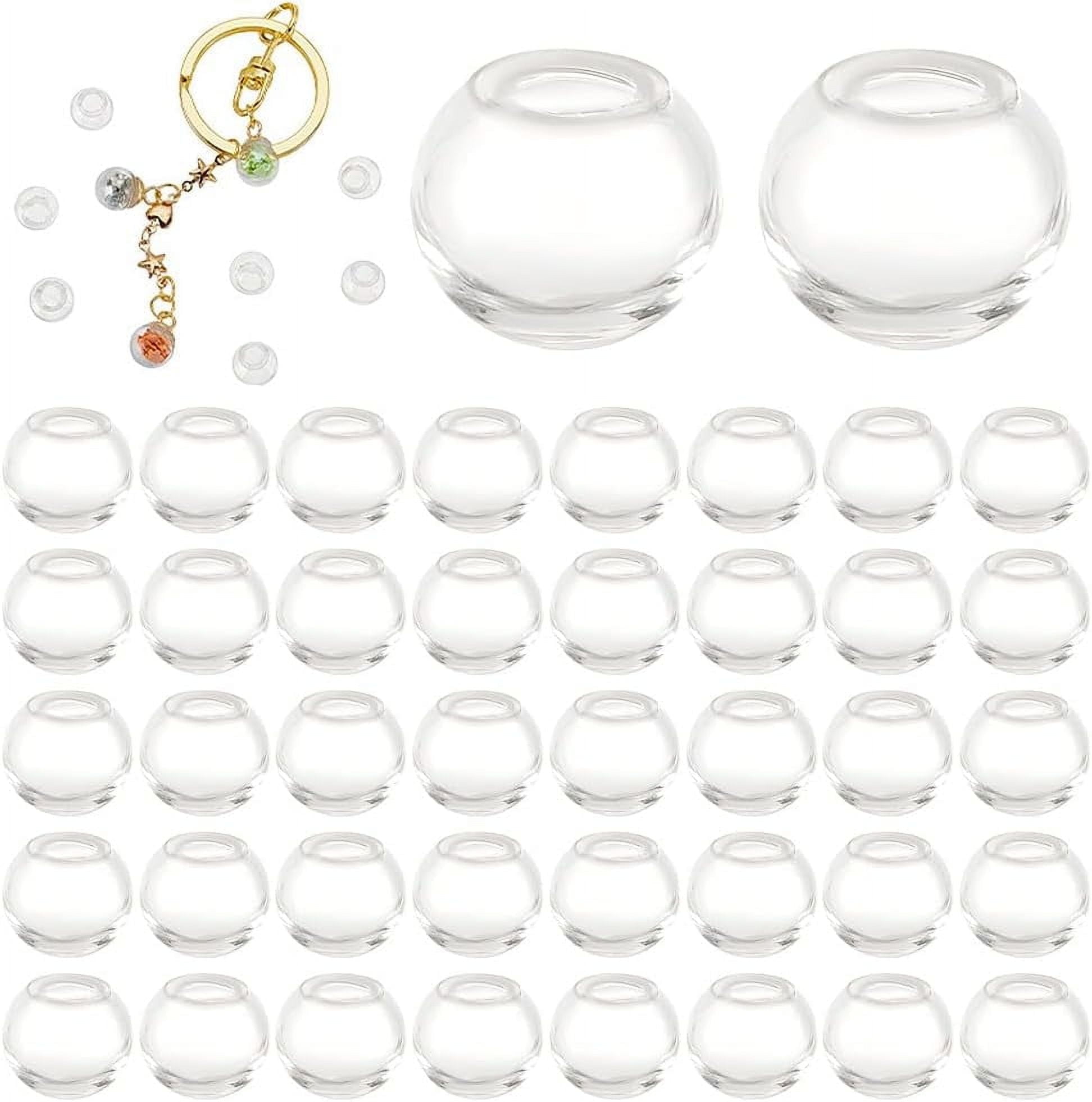 Mini Glass Globe Bottle Small Empty Ball Wish Glass Ball Clear Spheres ...