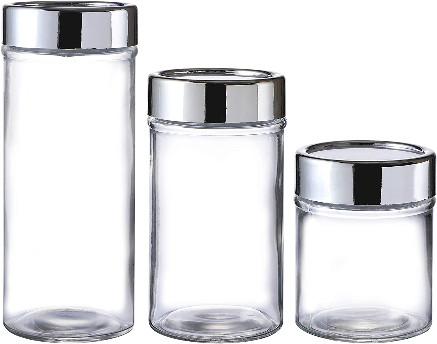 Walmart's Small Containers: Set of 3 Mini Glass Storage Jars with ...