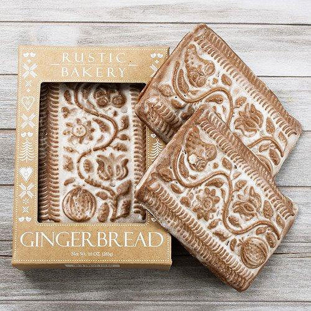 Rustic Bakery Mini Glazed Gingerbread Tiles, 6 oz, Pack of 12 - Walmart.com