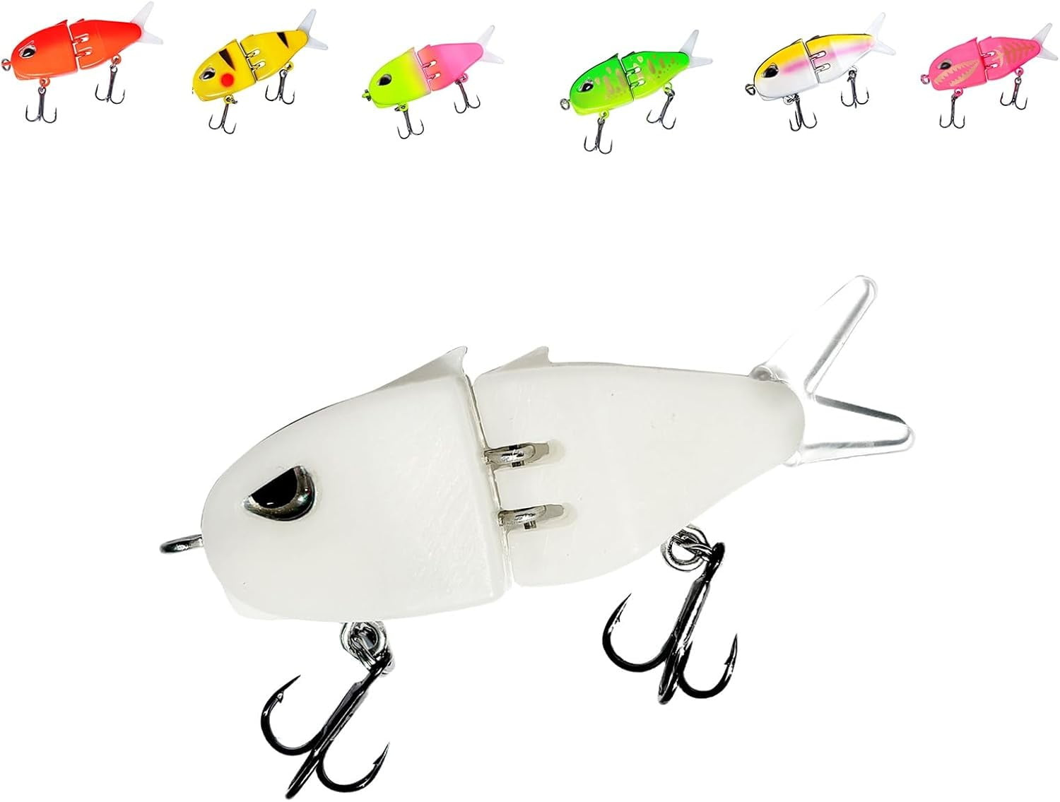 Mingqi Mini Glide Bait, Multi-Jointed Swimbait, Slow Sinking Fishing ...