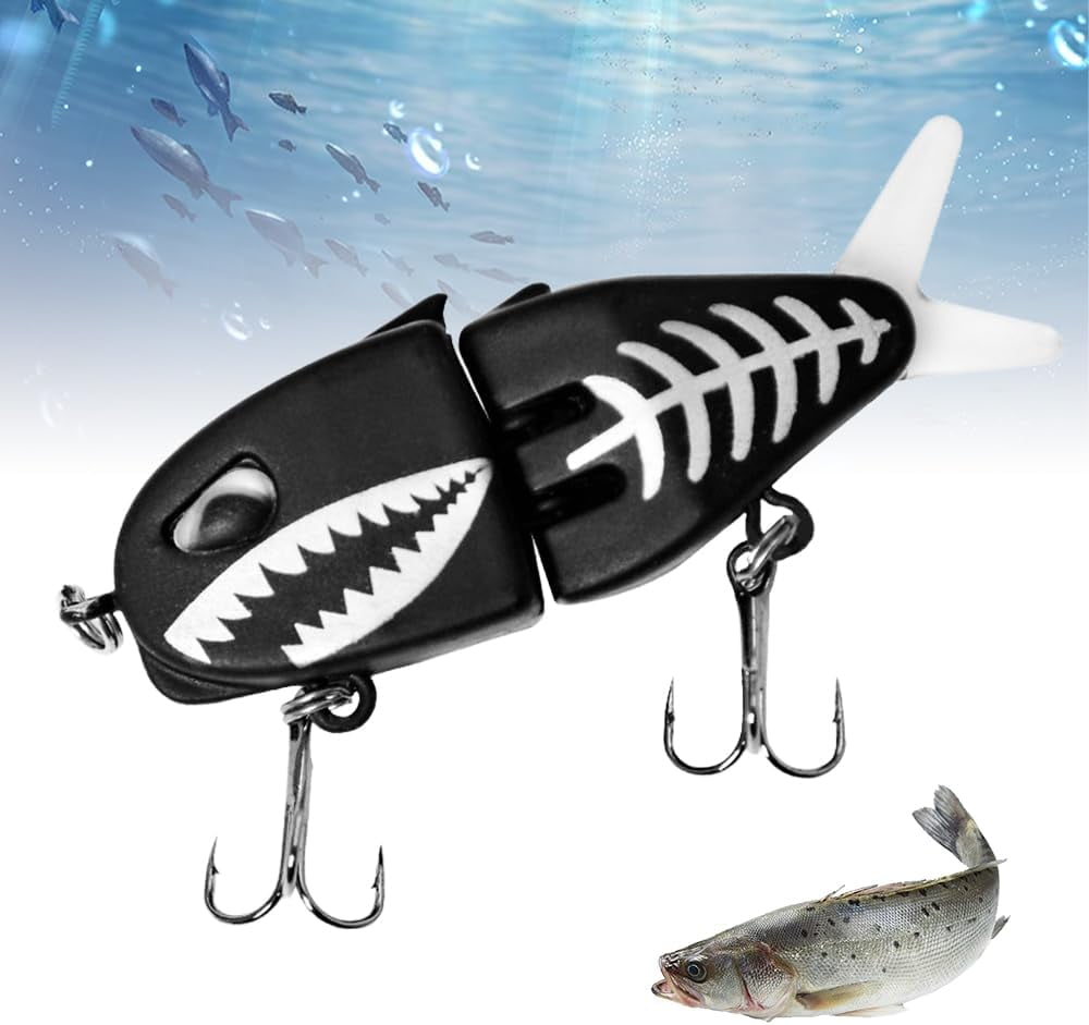 Mini Glide Bait for Bass Fishing, Slow Sinking Wide S Motion Smooth ...