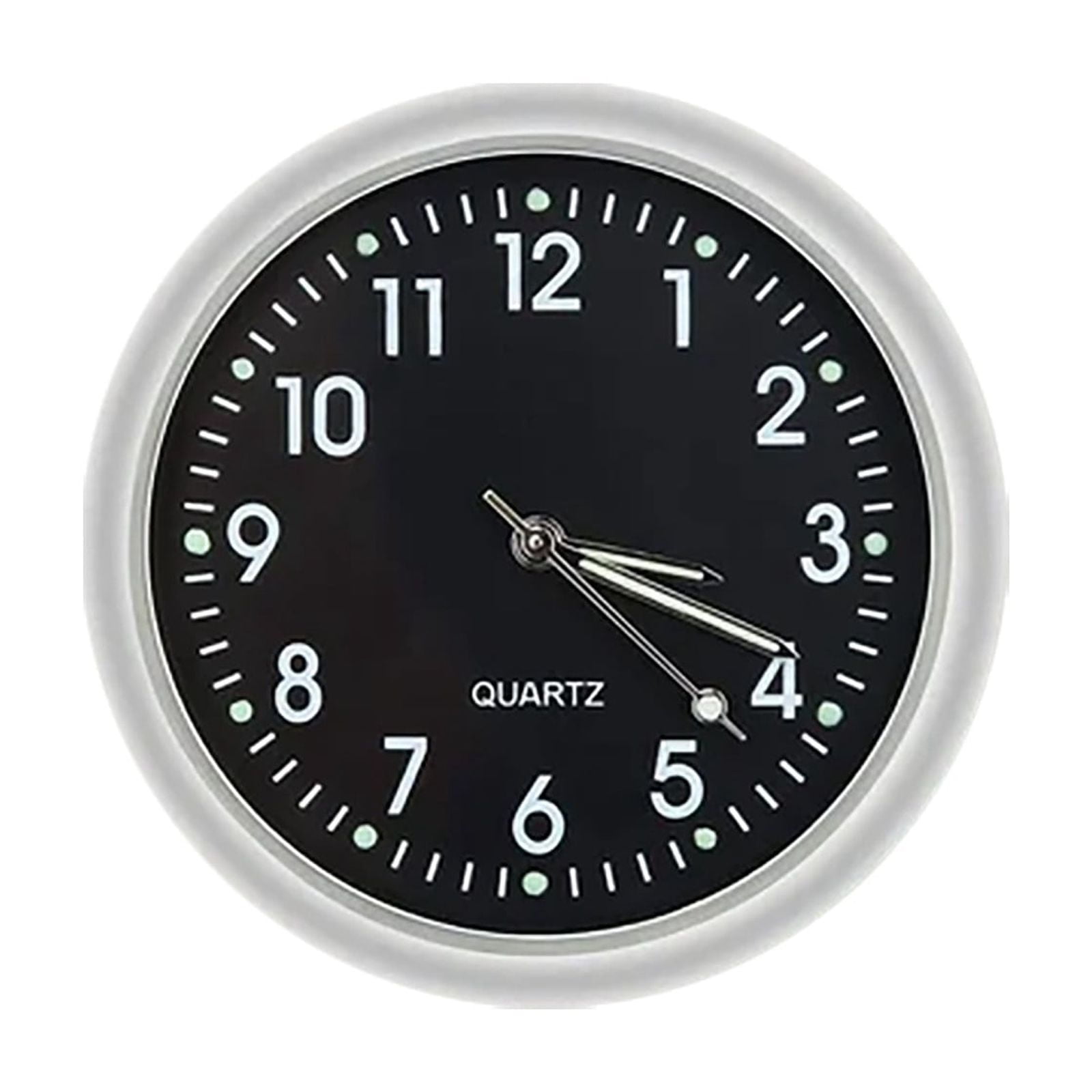 Mini Glowing Analog Car Clock - Metal Material, for Vehicles and Home ...