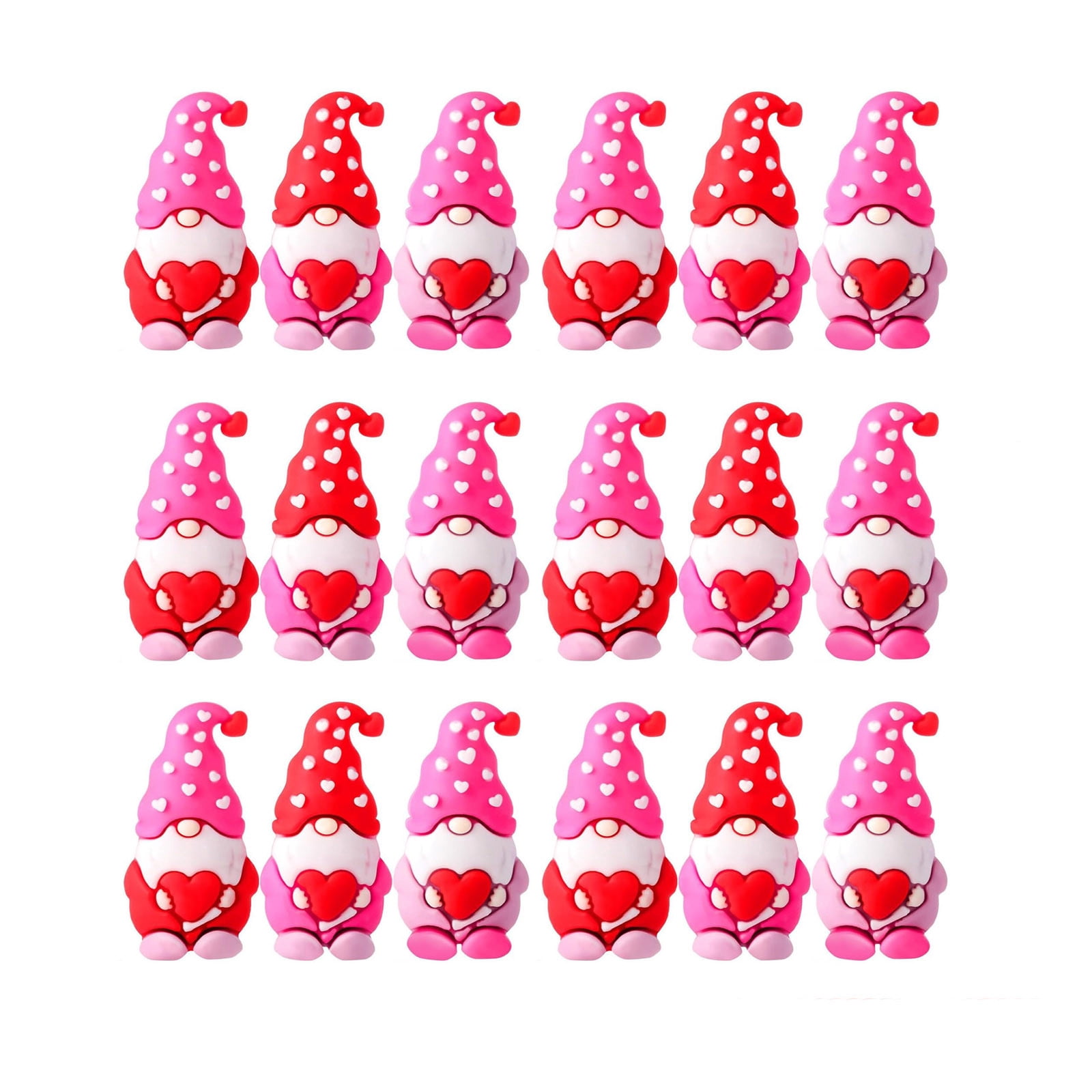 Mini Gnomes Figures, Set of 6/12/18 Rubber Gnome Figurines, Small ...