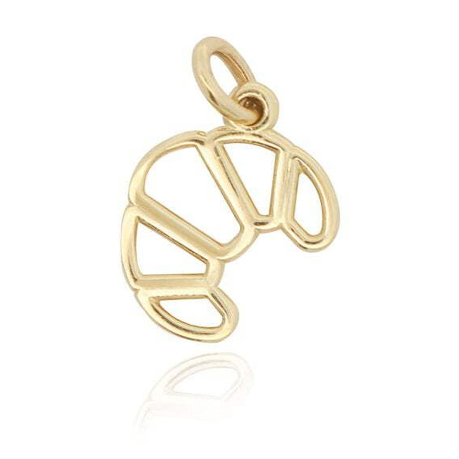 Mini Gold Croissant Charm - Walmart.com