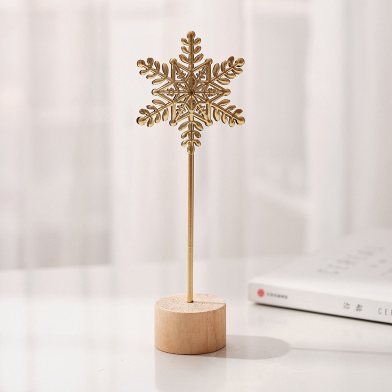 Mini Gold Leaf Sculpture Ornament, 7.9 IN Metal Gold Palm Leaves Decor ...