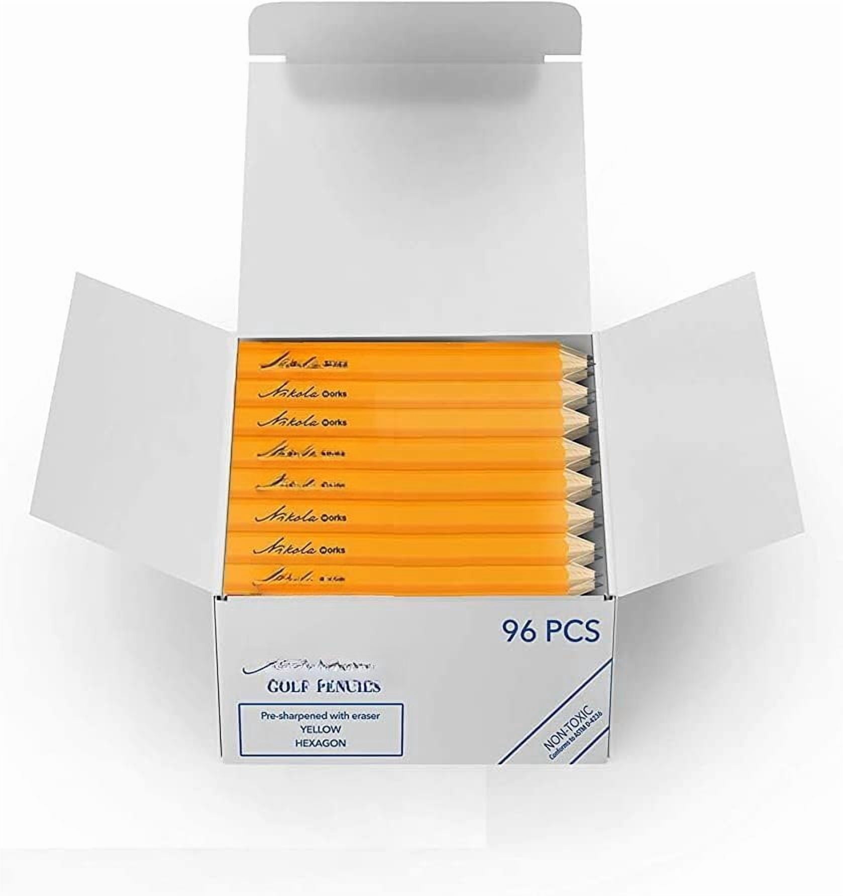 Mini Golf Pencils Without Erasers - 96 Count - Classic Pre-Sharpened #2 ...