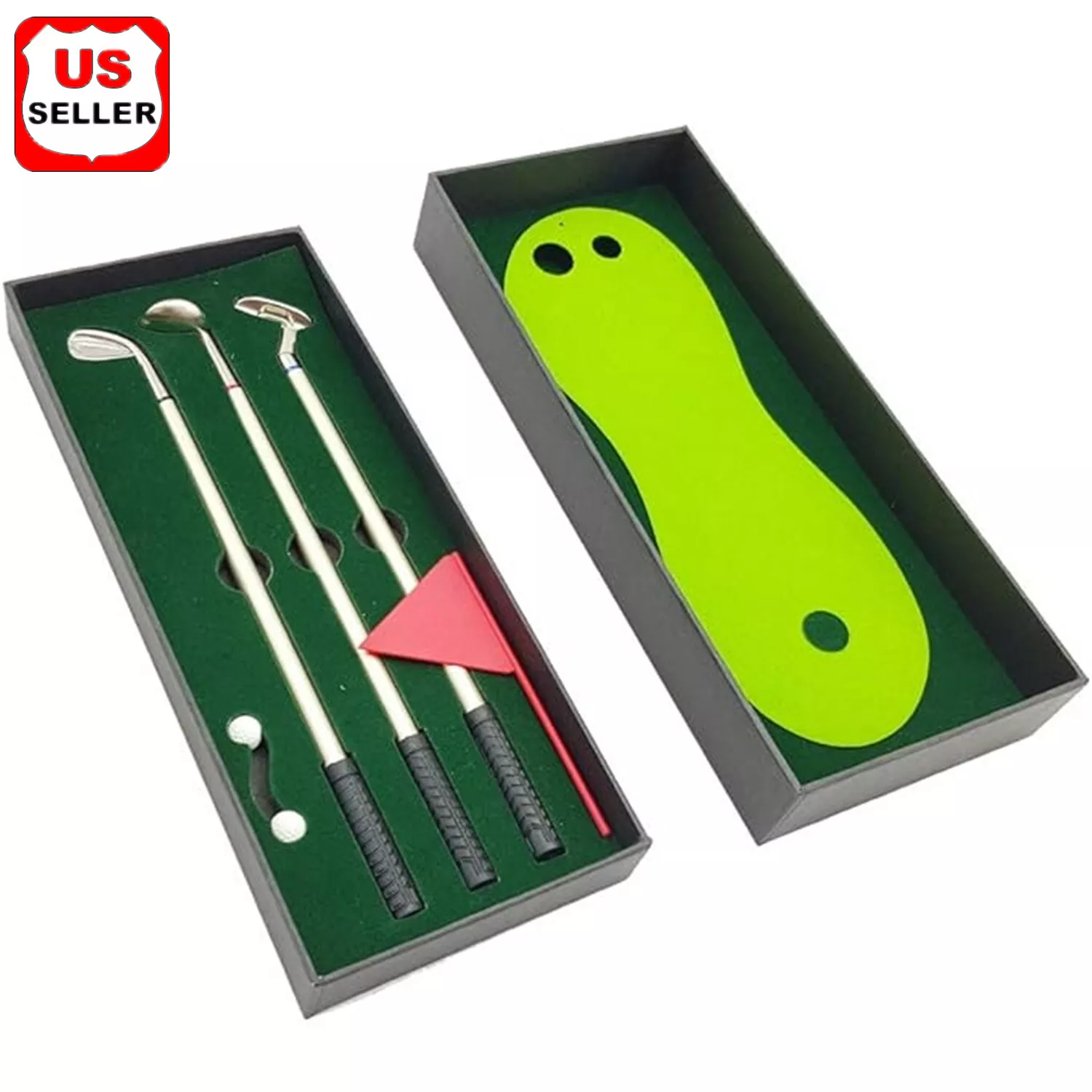 Mini Golf Set Golf Pen Set Mini Desktop Golf Gift Golf Ball Club Pen ...