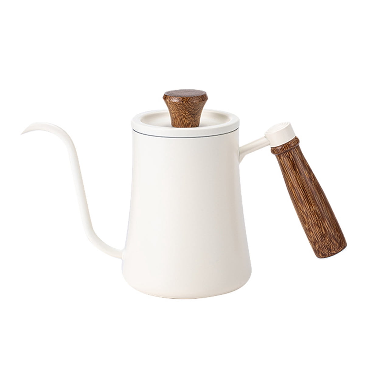 Mini Gooseneck Kettle with Wooden Handle, Stainless Steel Narrow Long ...