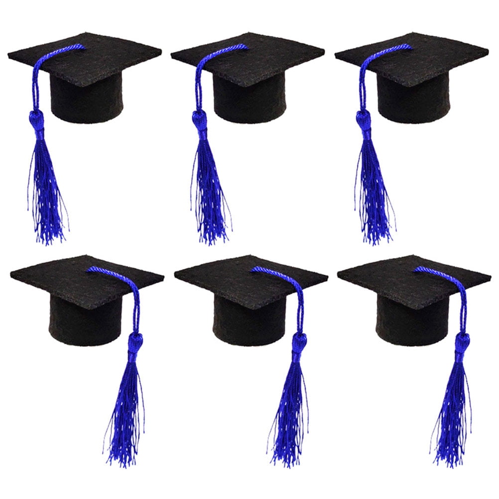 Mini Graduation Cap Bottle Topper Beverages Hat Decor Decorations Jar ...