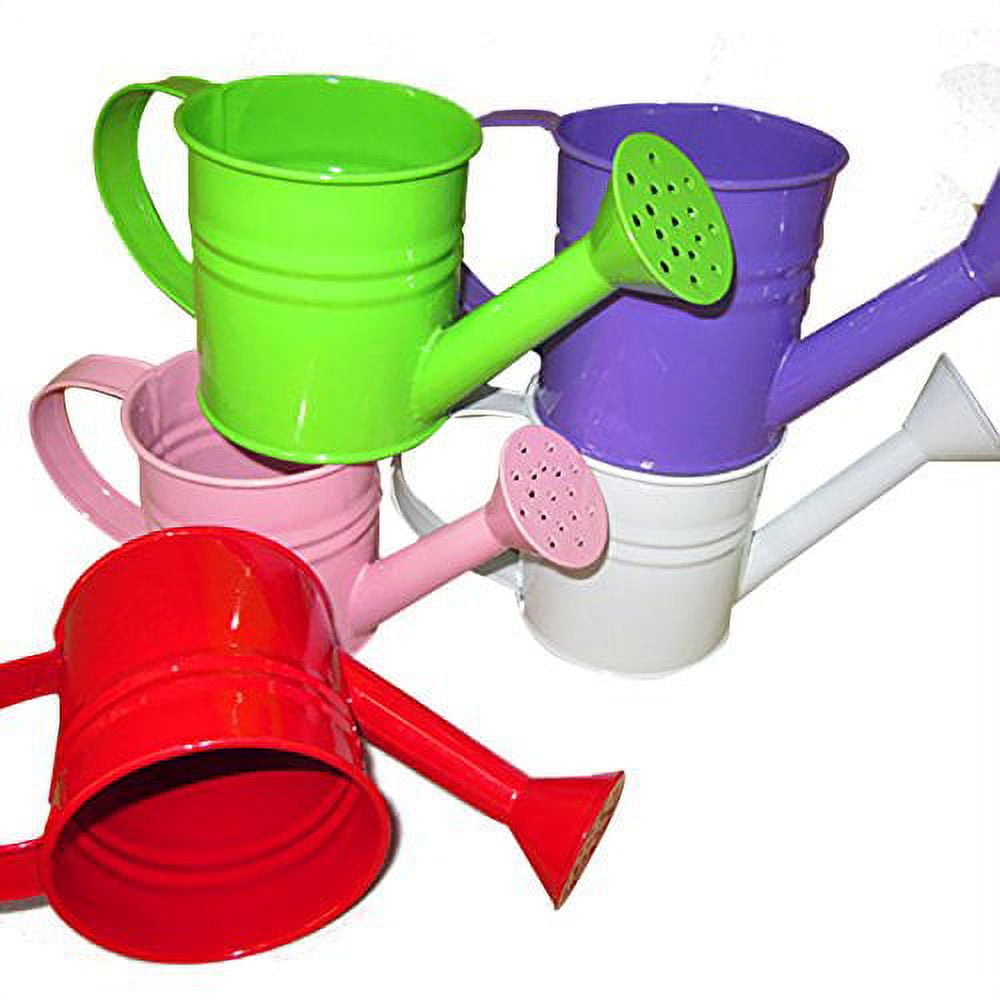 Mini Green Metal Watering Can 1.2 Liter Manual Colorful Watering Can ...