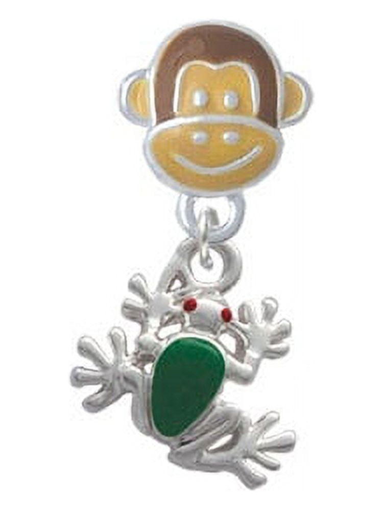 Mini Green Tree Frog - Monkey Face Charm Bead - Walmart.com