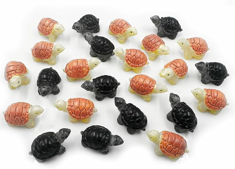 Mini Green Turtle - 30Pcs Resin Miniature Sea Turtle Figurines Tortoise ...