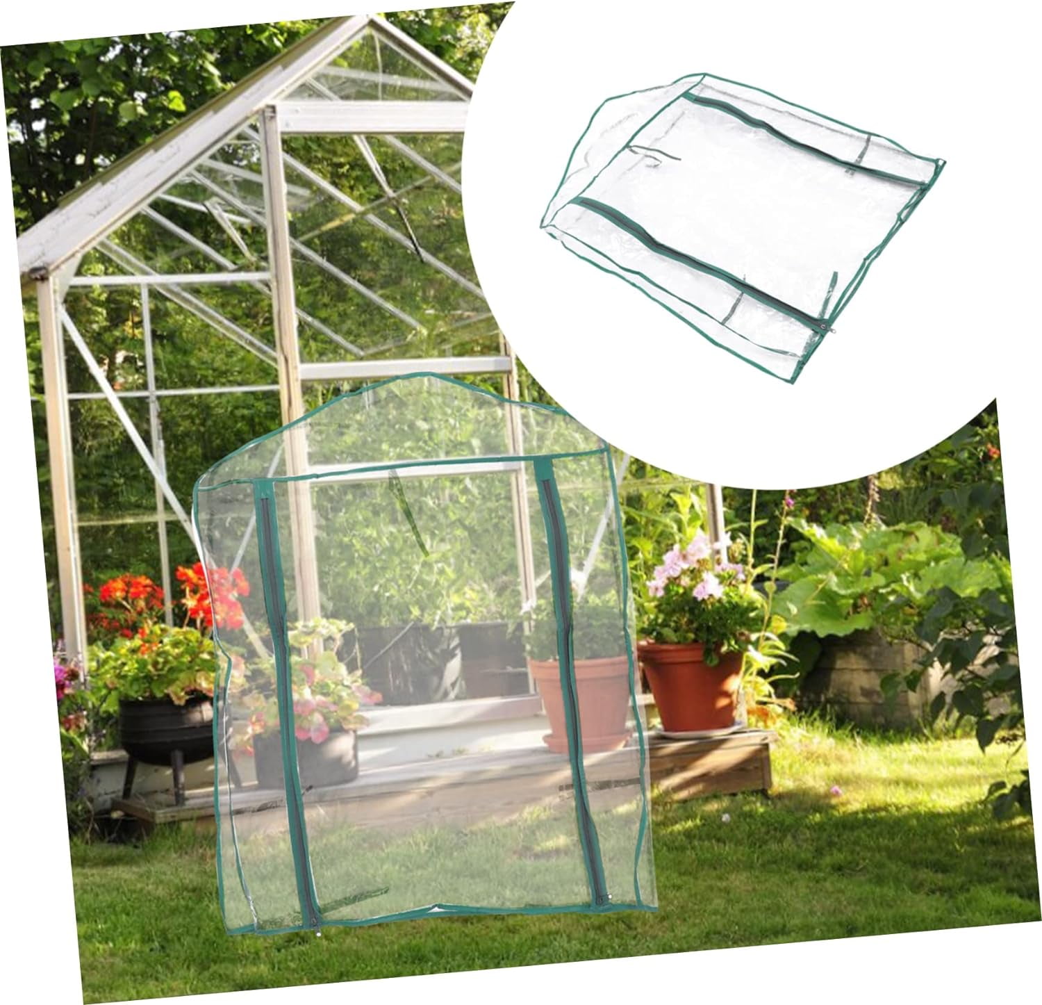 Mini Greenhouse Transparent PVC Cover, Indoor Greenhouse Tabletop ...