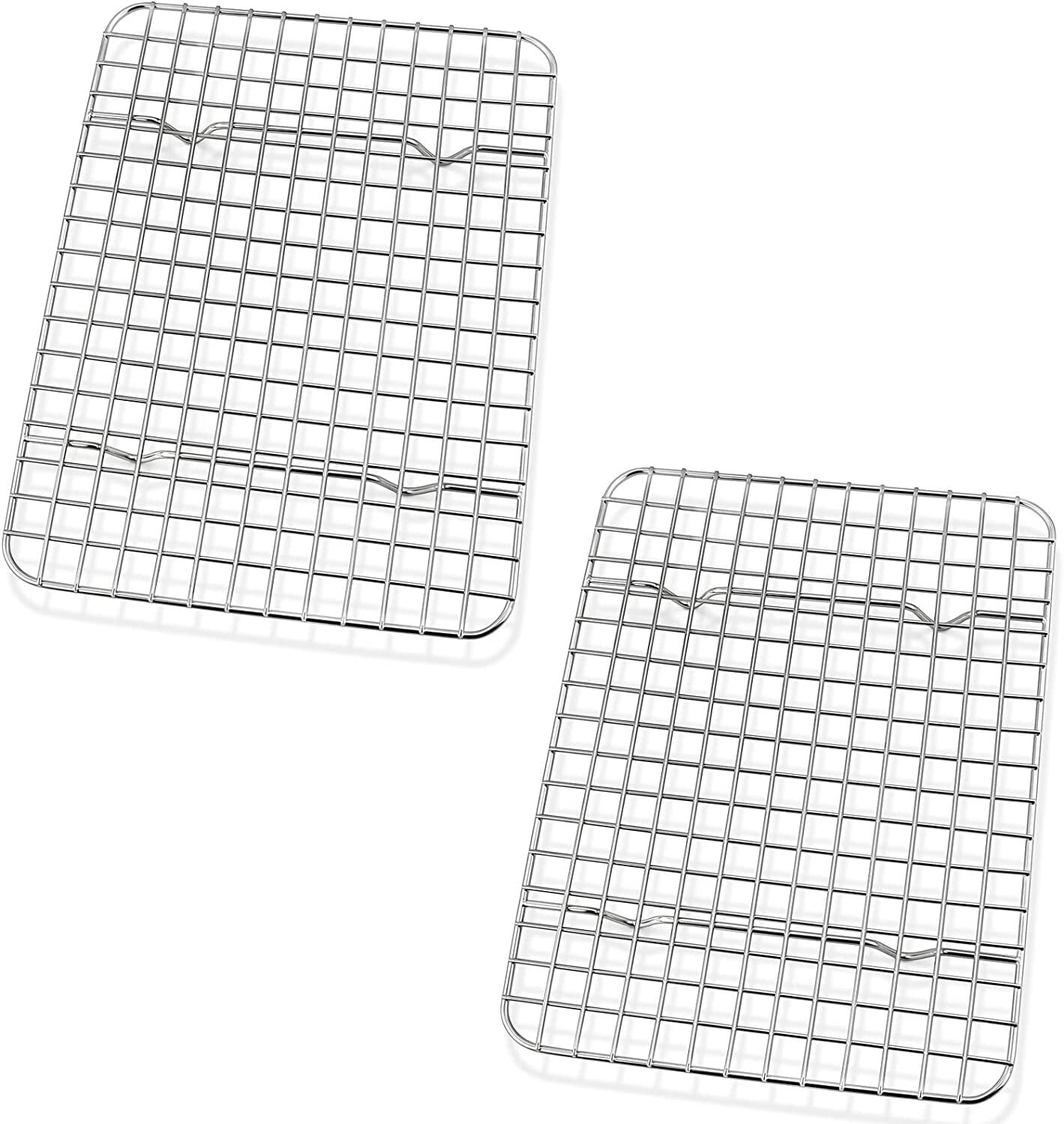 Mini Grid Baking Racks Pack of 2, Stainless Steel Cooking Rack for ...