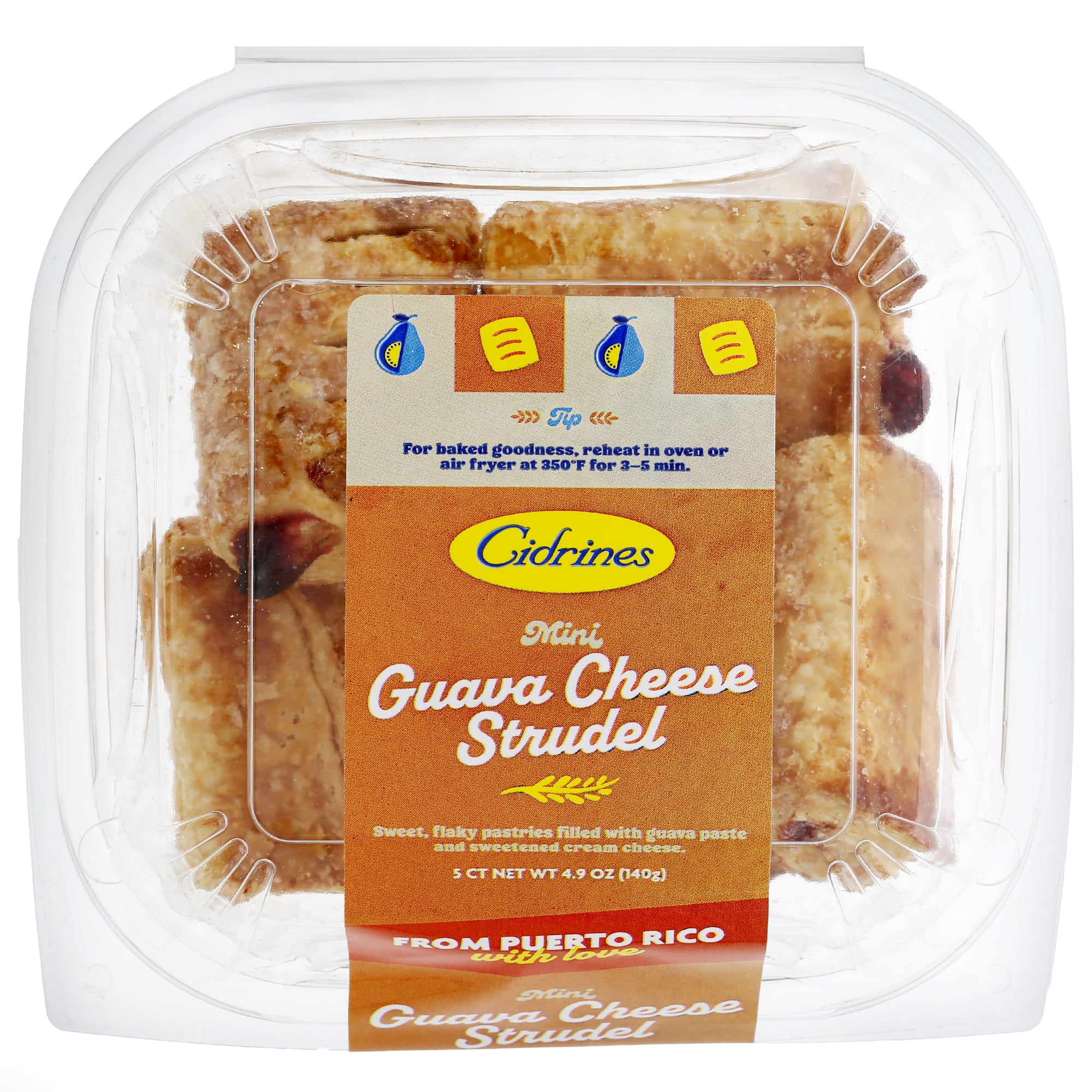 Cidrines, Mini Guava & Cheese Strudel, 5 Count, Ready to Eat, Shelf ...