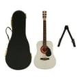 Mini Guitar Model White 5.1in Long Smoothing Wood Rich Details ...