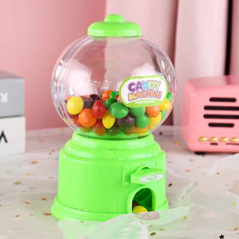 Mini Gumball Machine Candy Dispenser Toy Bank, Vending Machine for Kids ...