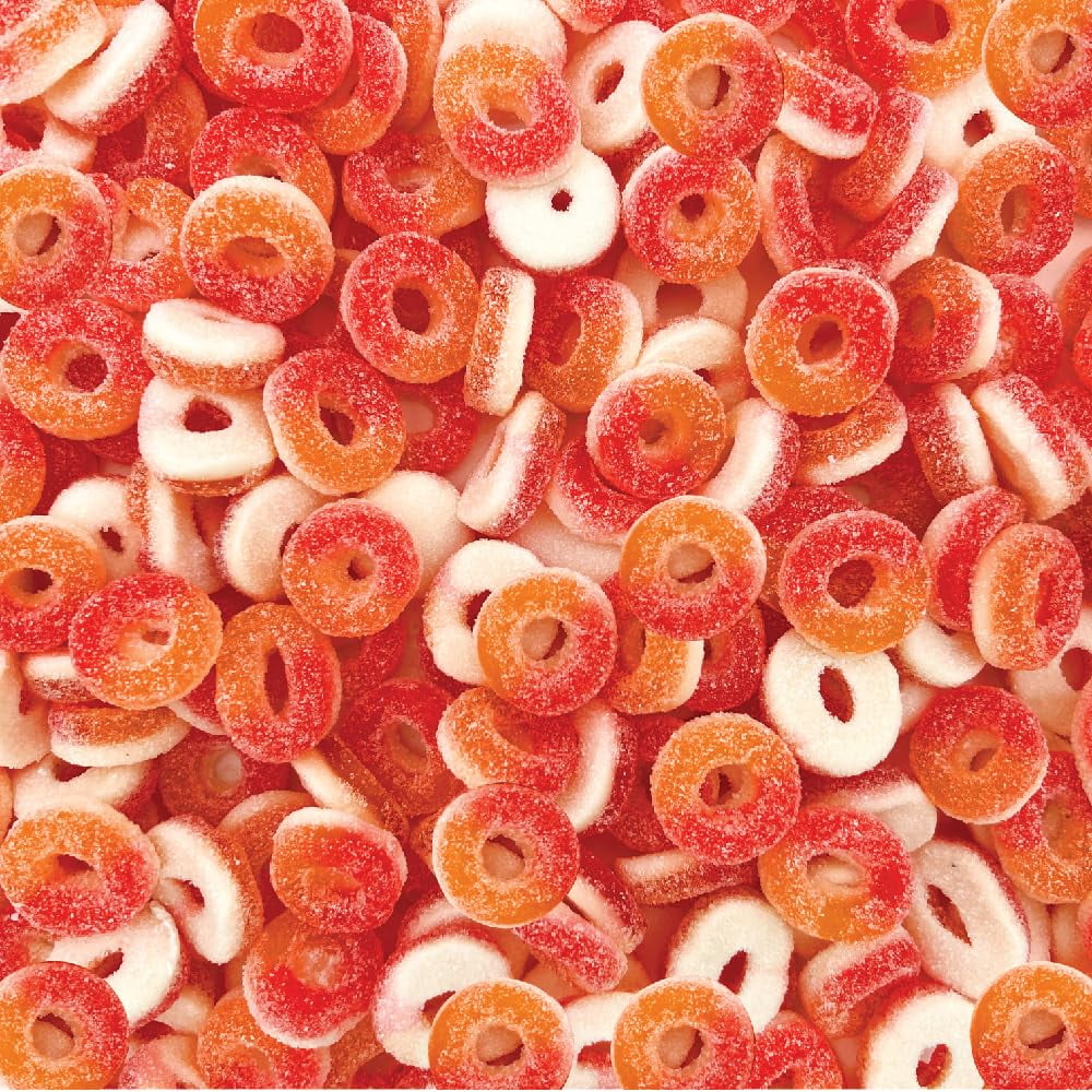Mini Gummy Peach Rings, Sweet and Sour, Bulk Pack 2 Pounds - Walmart.com