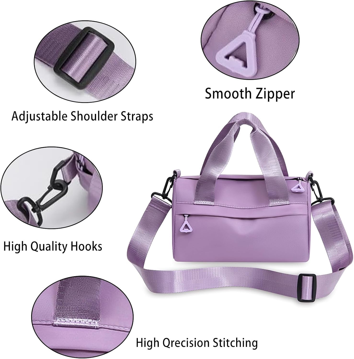 Mini Gym Bag, Small Sling Bag for Women, Adjustable Womens Gym Bag ...