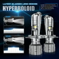 Mini H4 9003 Laser Bi LED Projector Lens Hyperboloid Matrix Headlight ...
