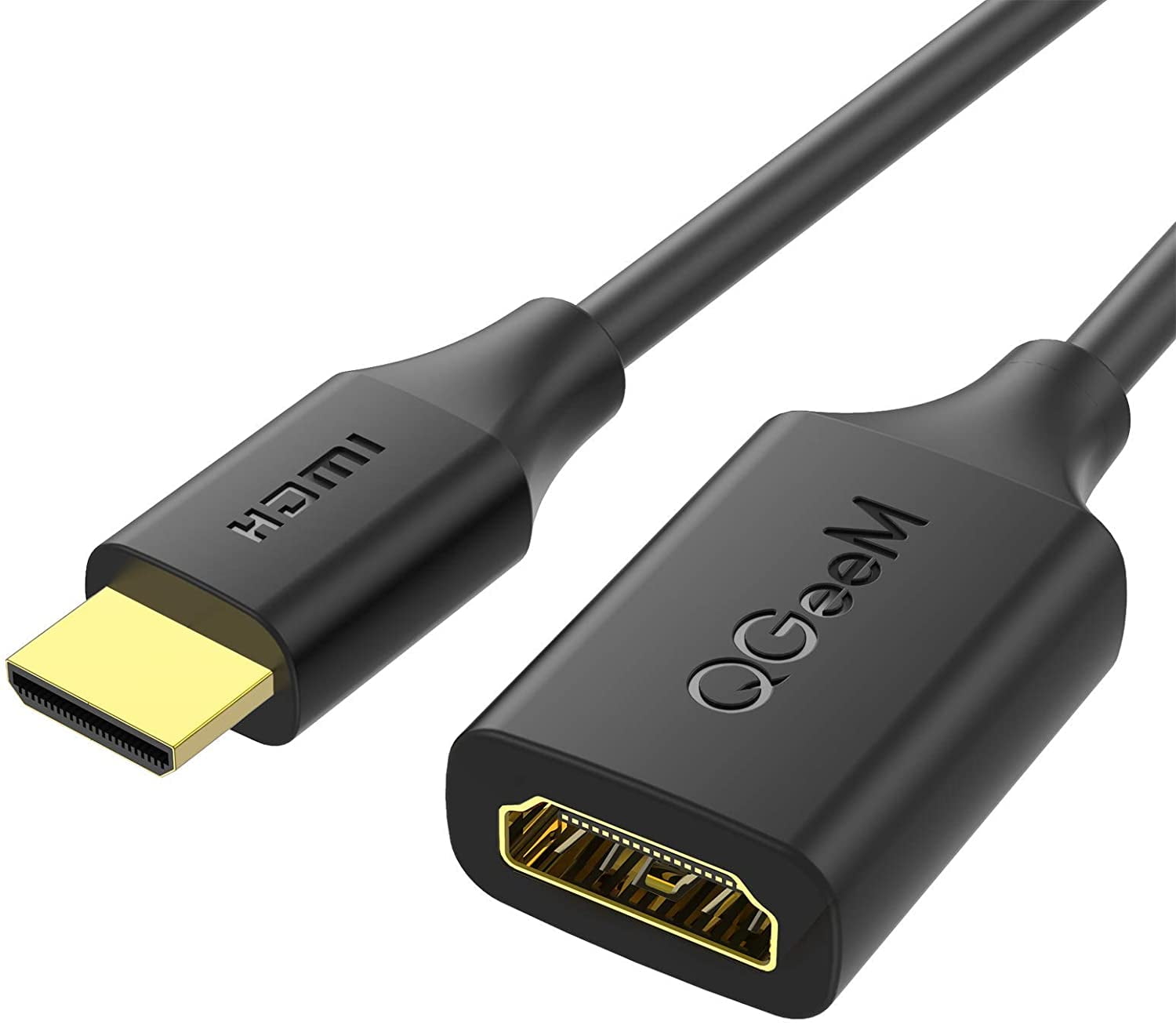 Mini HDMI Adapter, QGeeM Mini HDMI to HDMI Female Cable Adapter 4K HDMI ...