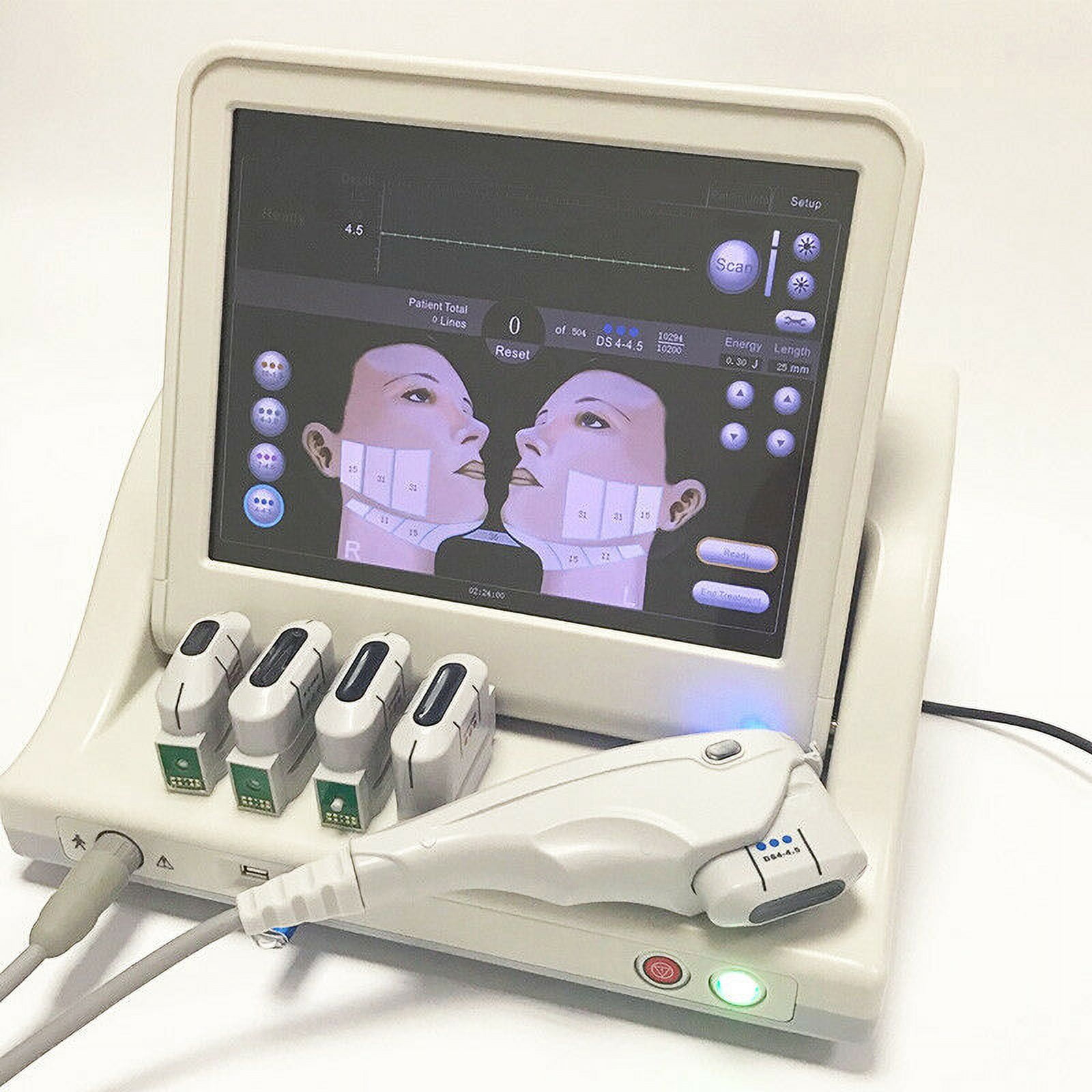 Mini HIFU 2.0 Updated Face Lift Anti-aging Machine with 3 Cartridges ...