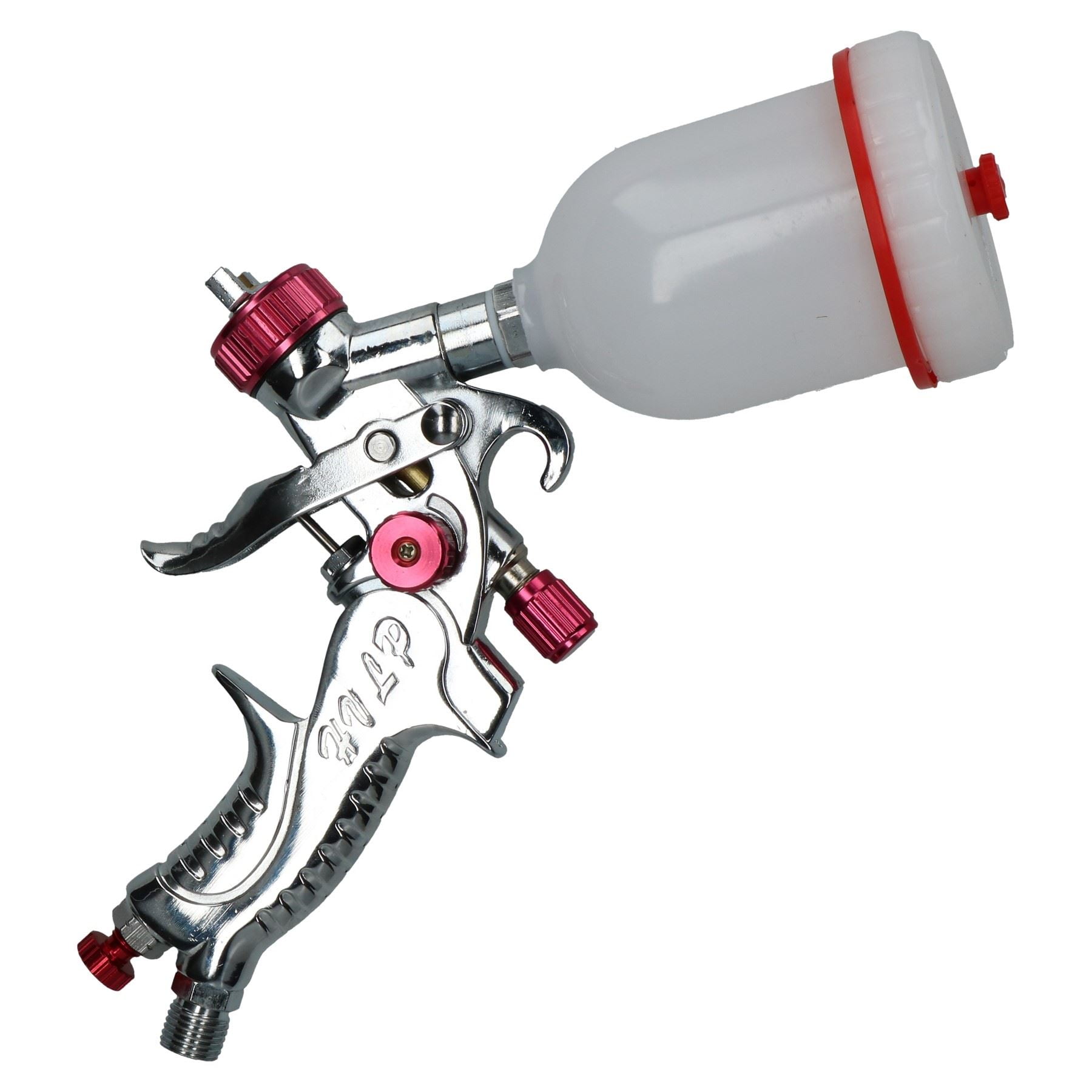 Mini HVLP RED gravity feed spray gun 0.8mm nozzle AT811 - Walmart.com