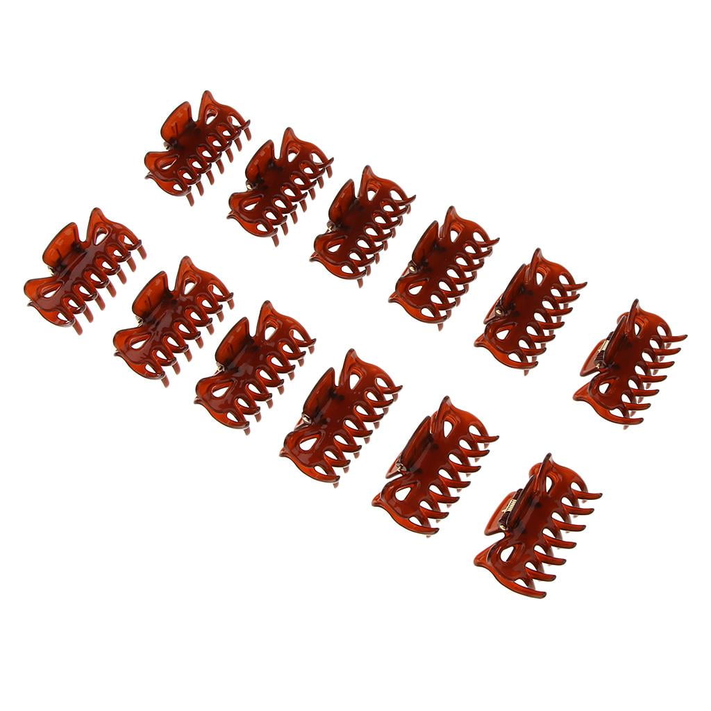 Mini Hair Clips Small Hair Grips Barrette Pack of Coffee, as described ...