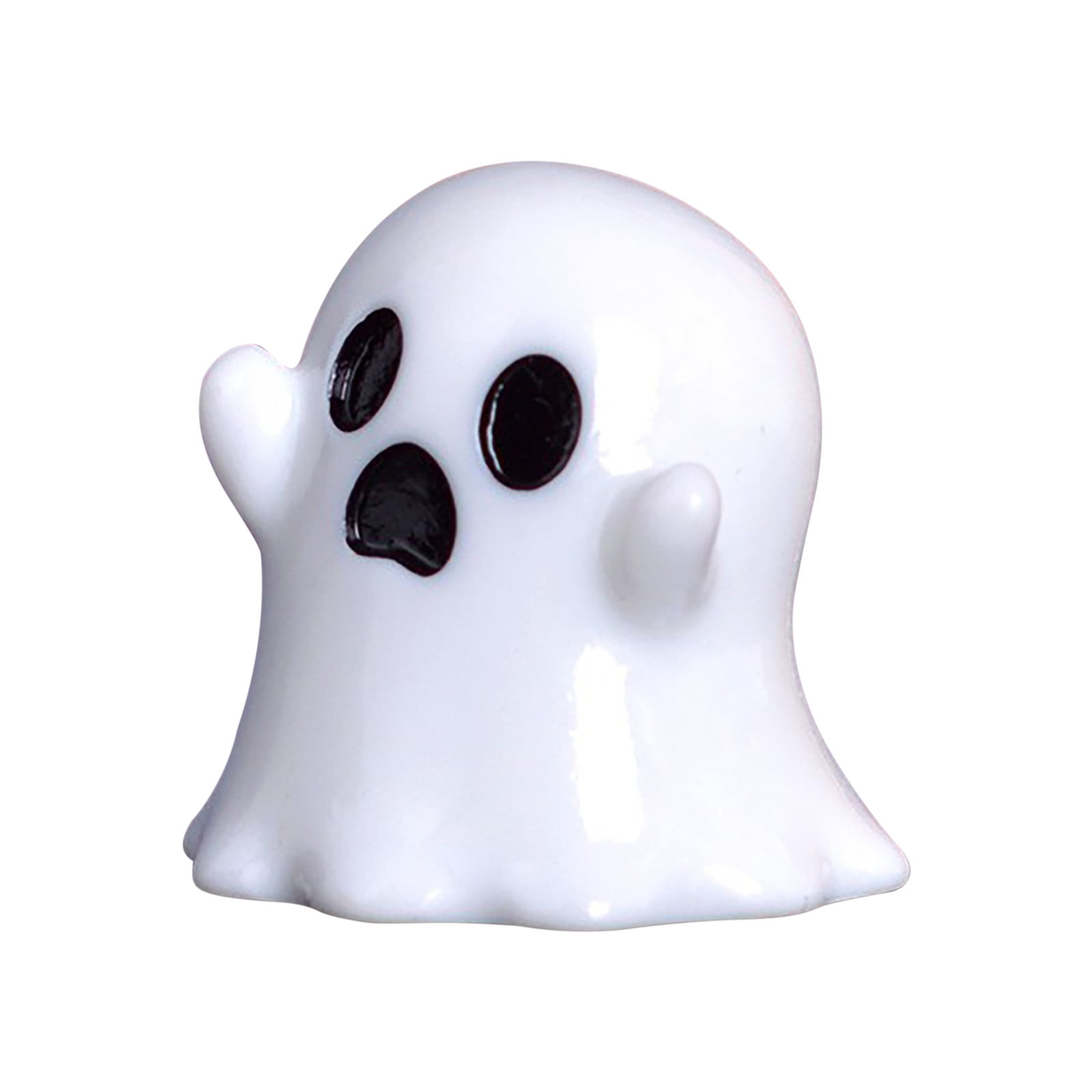 Mini Halloween Garden Figurine Cute Pumpkin Ghost & Witch Resin ...