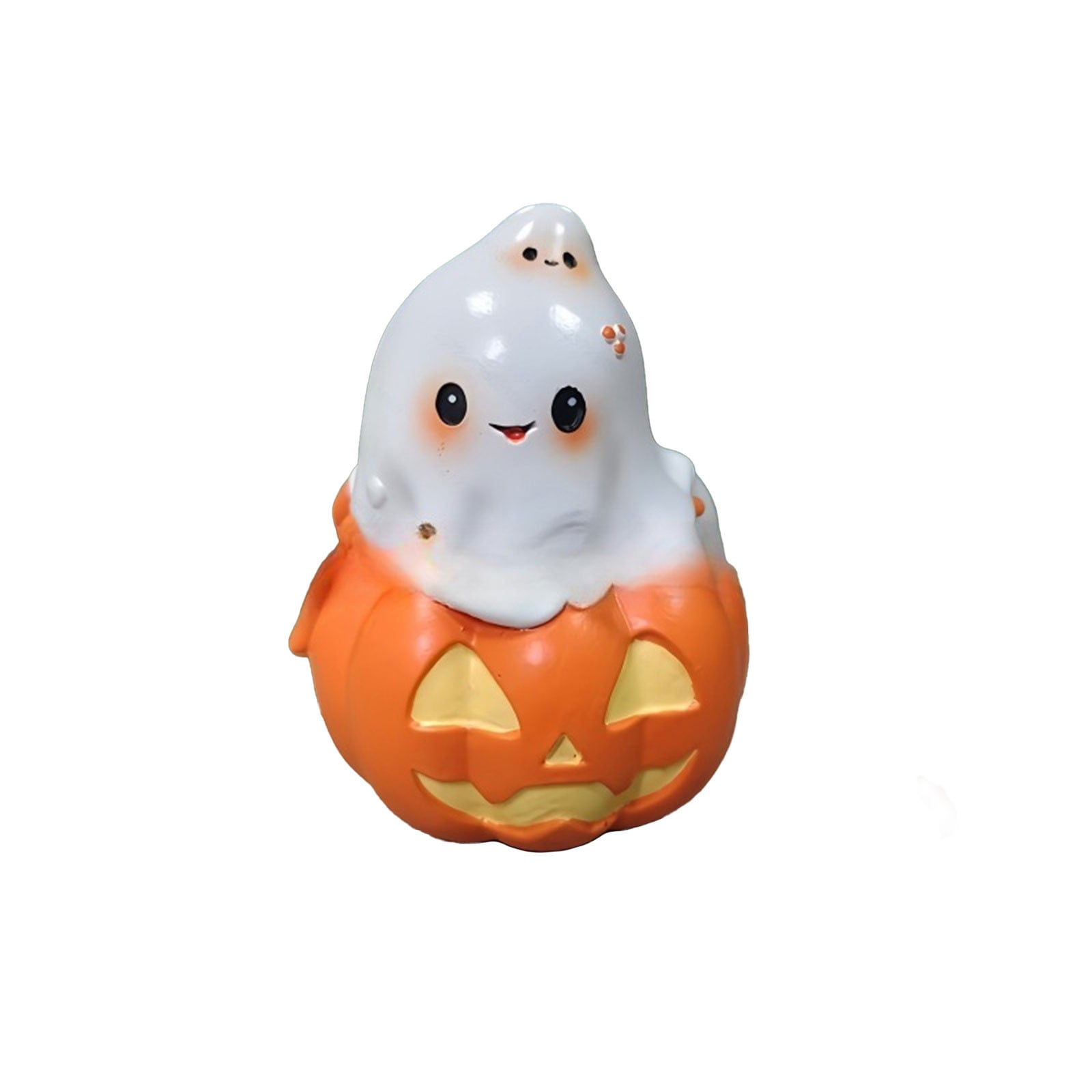 Mini Halloween Ghost Figurines - Set of Cute Resin Ghosts Sitting on ...