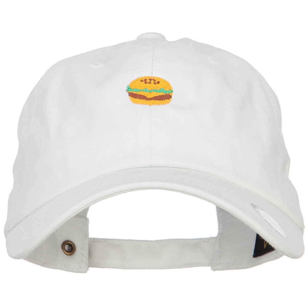 Mini Hamburger Embroidered Unstructed Cap - White OSFM - Walmart.com