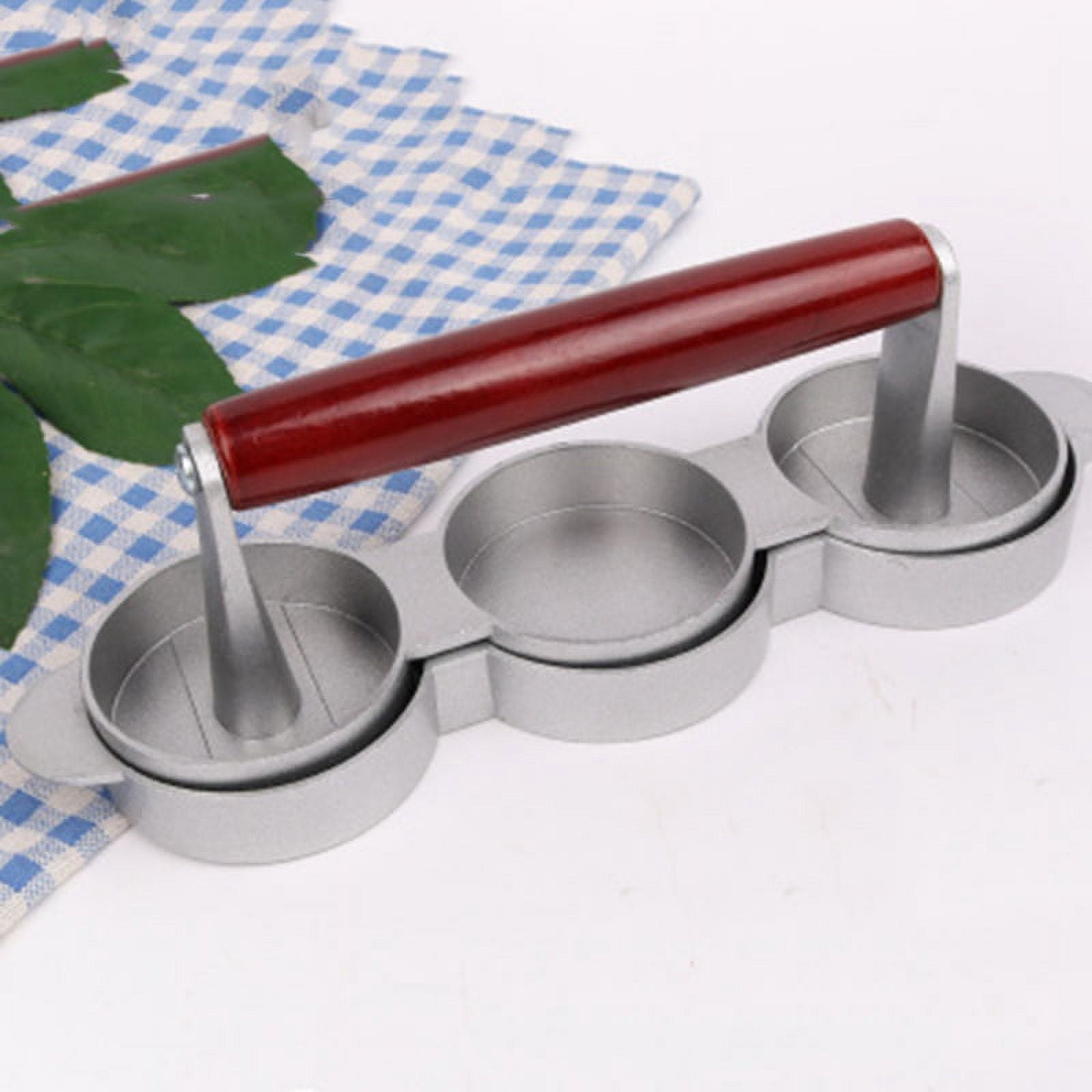 Mini Hamburger Presses Nonstick 3 Slot Small Burger Patties Triple Beef ...