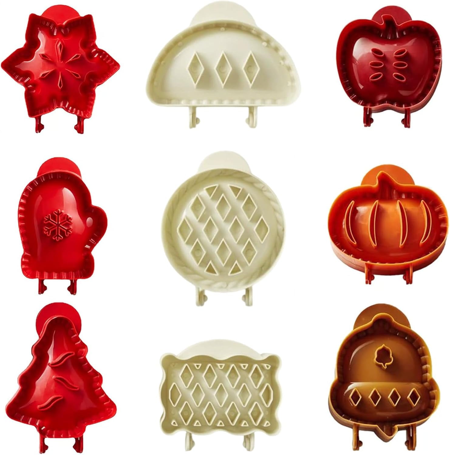 Mini Hand Apple Pie Maker for Baking, 3/6/9pc Hand Pie Press and Cutter ...
