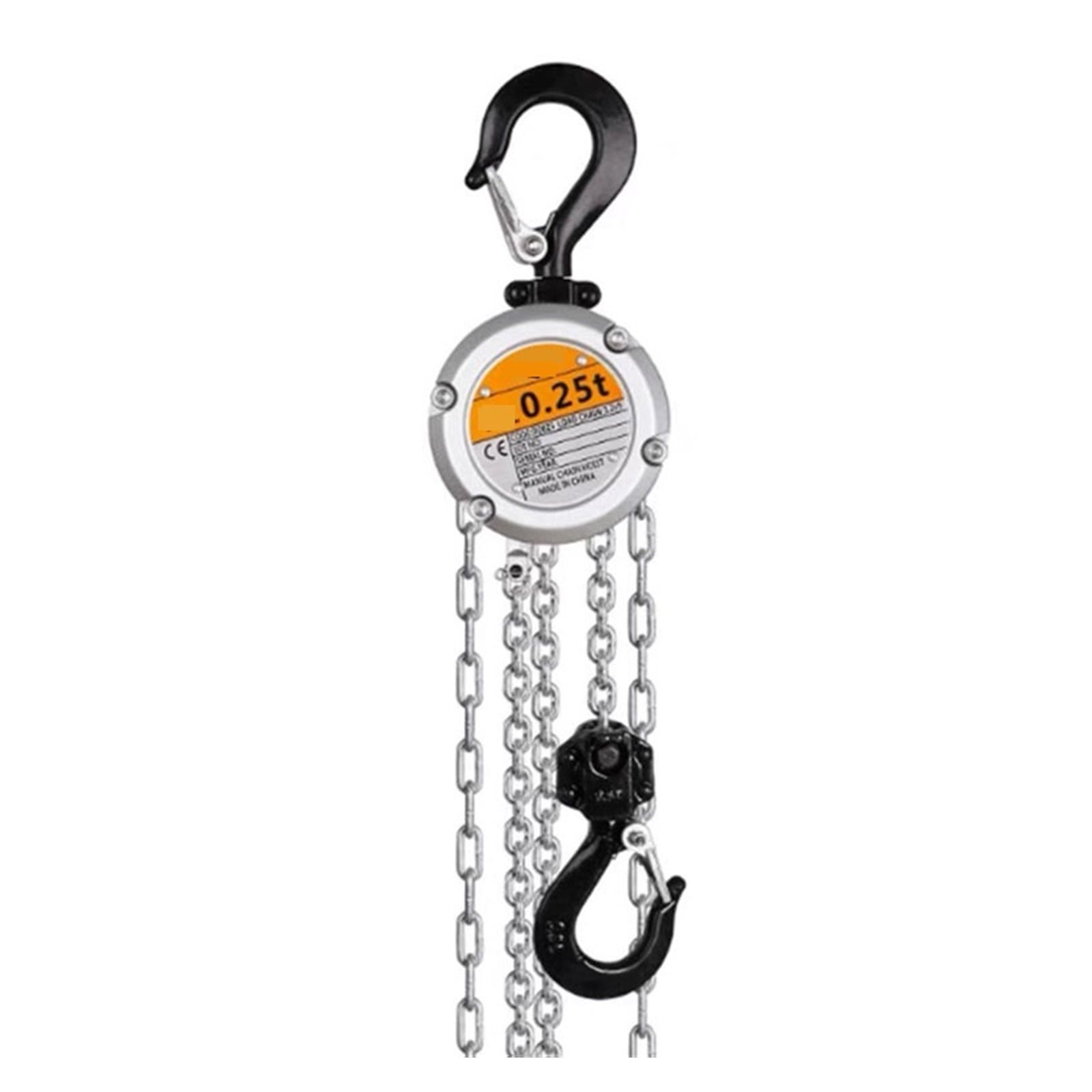 Mini Hand Chain Hoist,Hook Mount 0.25/0.5 Ton Capacity 3 Meter Lift ...