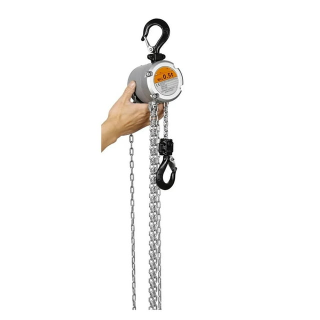 Mini Hand Chain Hoist Hook Mount 0.25/0.5 Ton Capacity 3M Lift,Portable ...