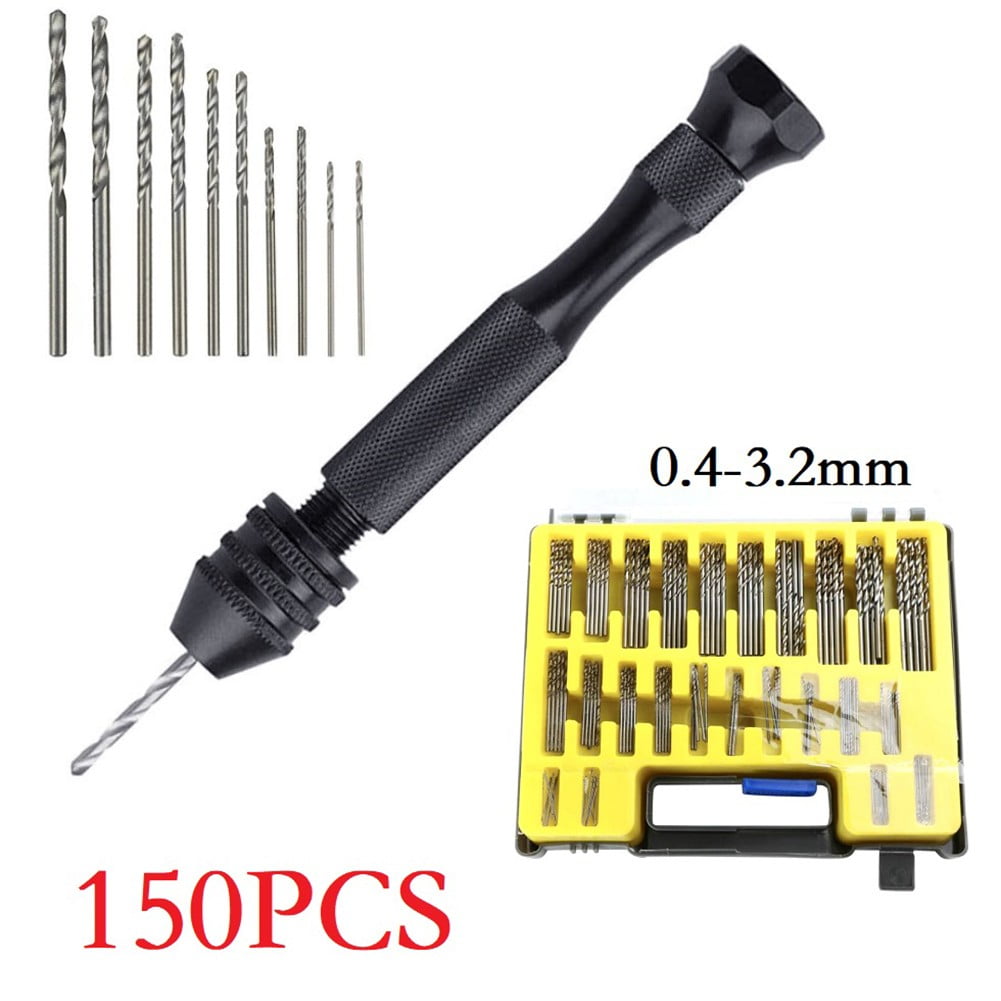 Mini Hand Drill Bit Woodworking Hole Drilling Tool Kit for Hobby For ...