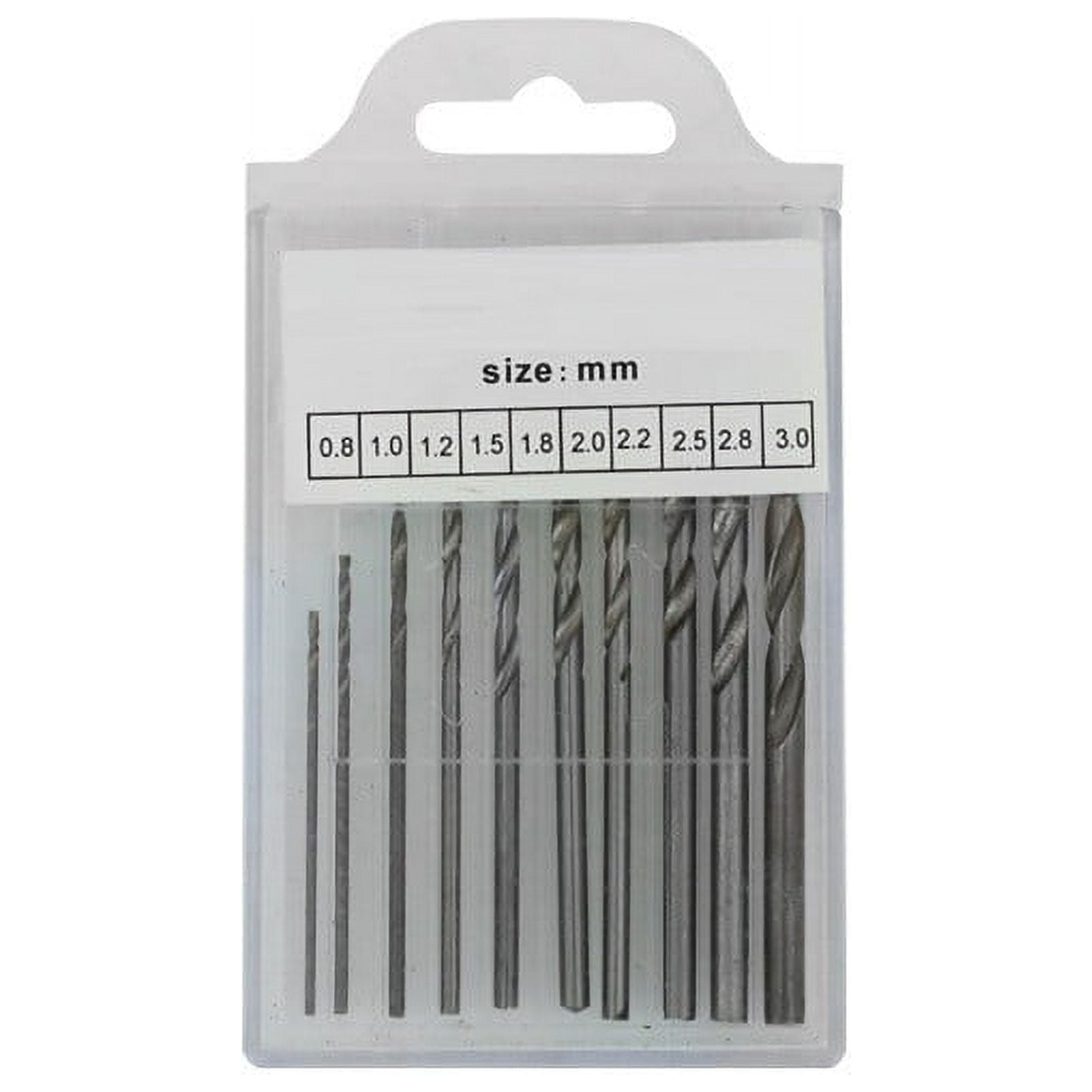 Mini Hand Drill for DIY Projects with Keyless Chuck and 10 HSS Drill ...