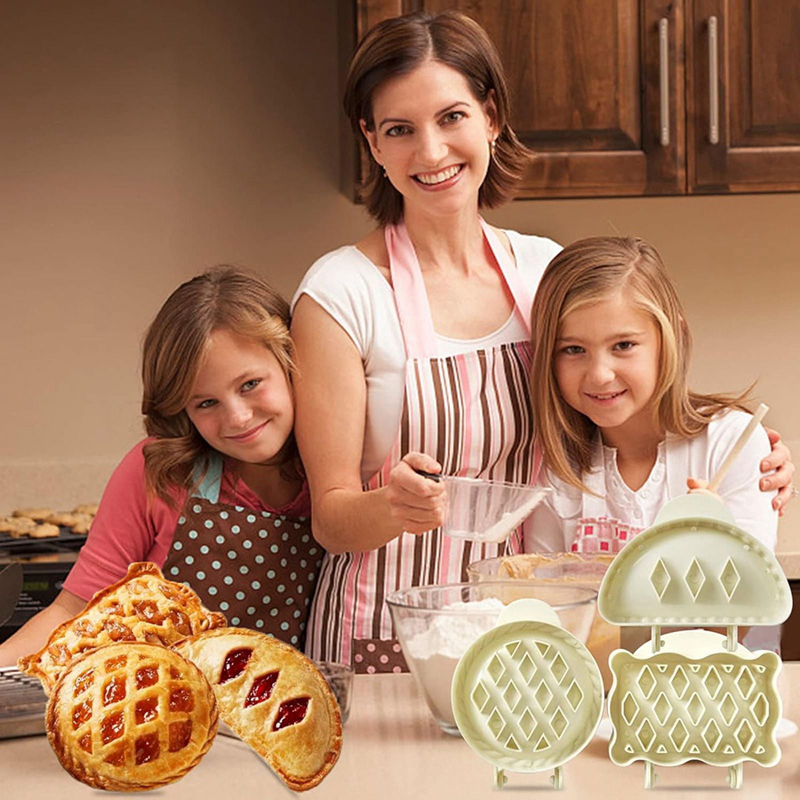 Mini Hand Pie Mold Set, Lattice Pocket Pie , ABS Plastic Dough Mold ...