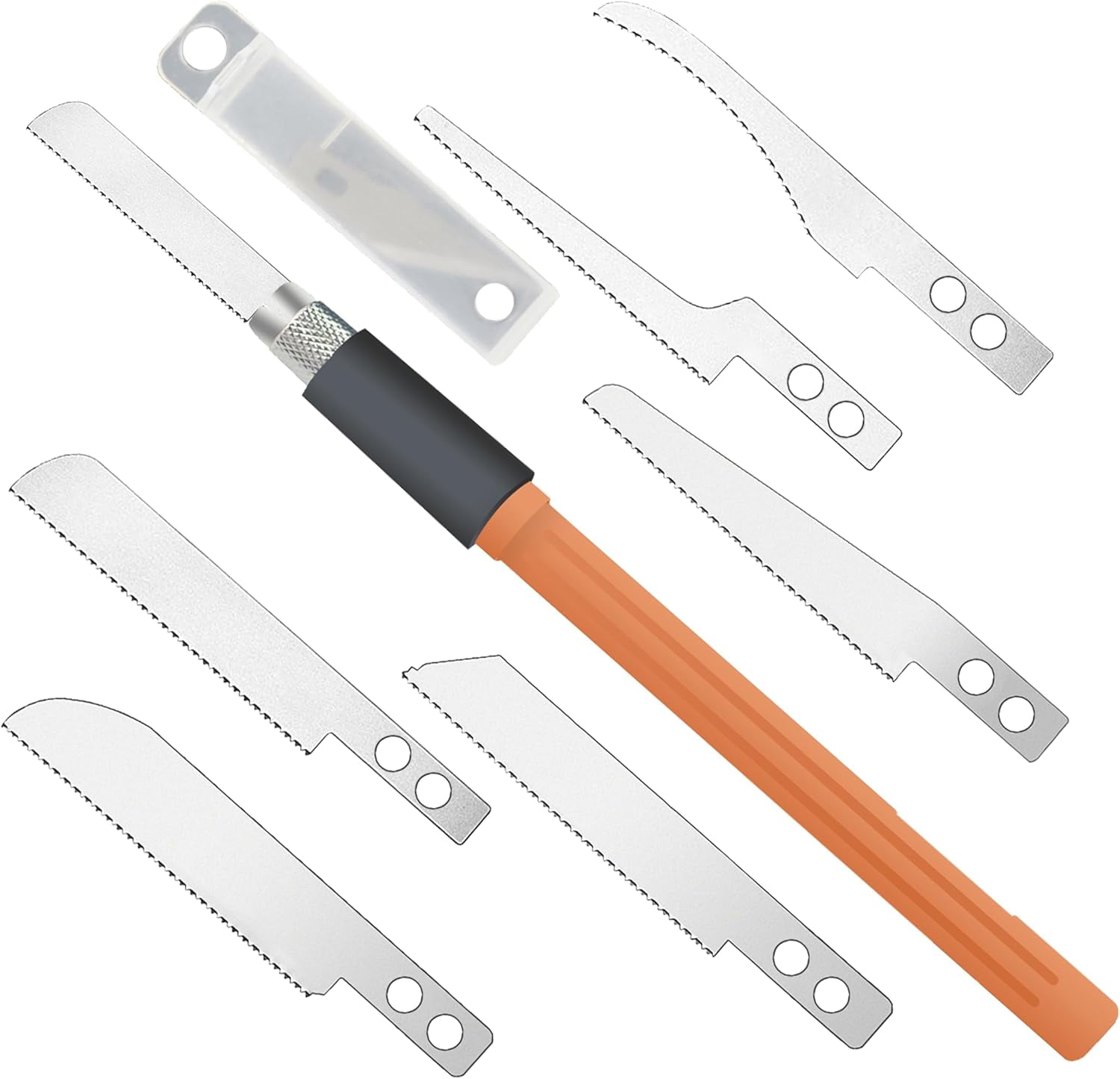 Mini Hand Saw Model Craft Tools with 8 DIY Craft Pieces Blades ...