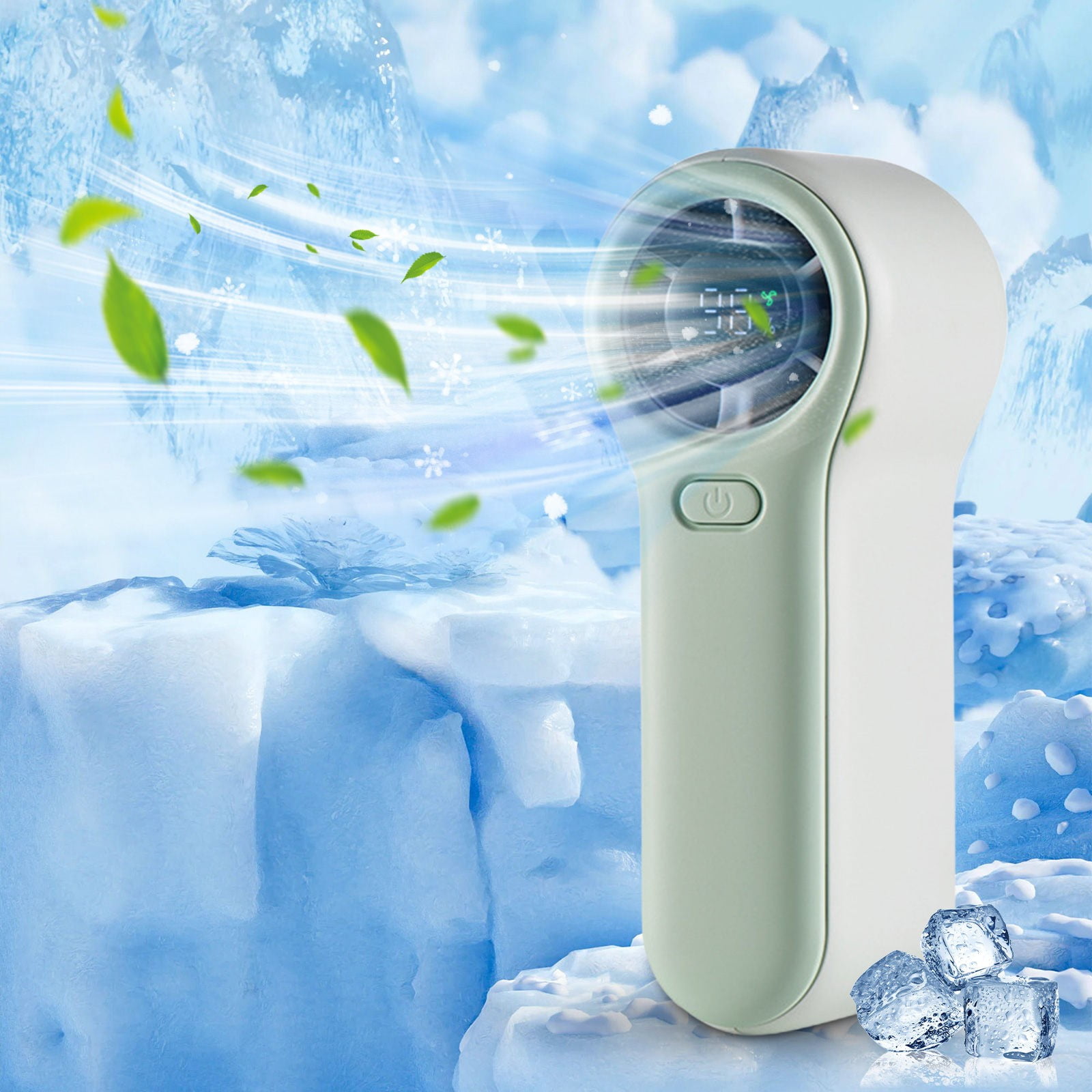 Mini Hand-held Turbo High Speed Fan, USB Charged Portable Bladeless, 10 ...