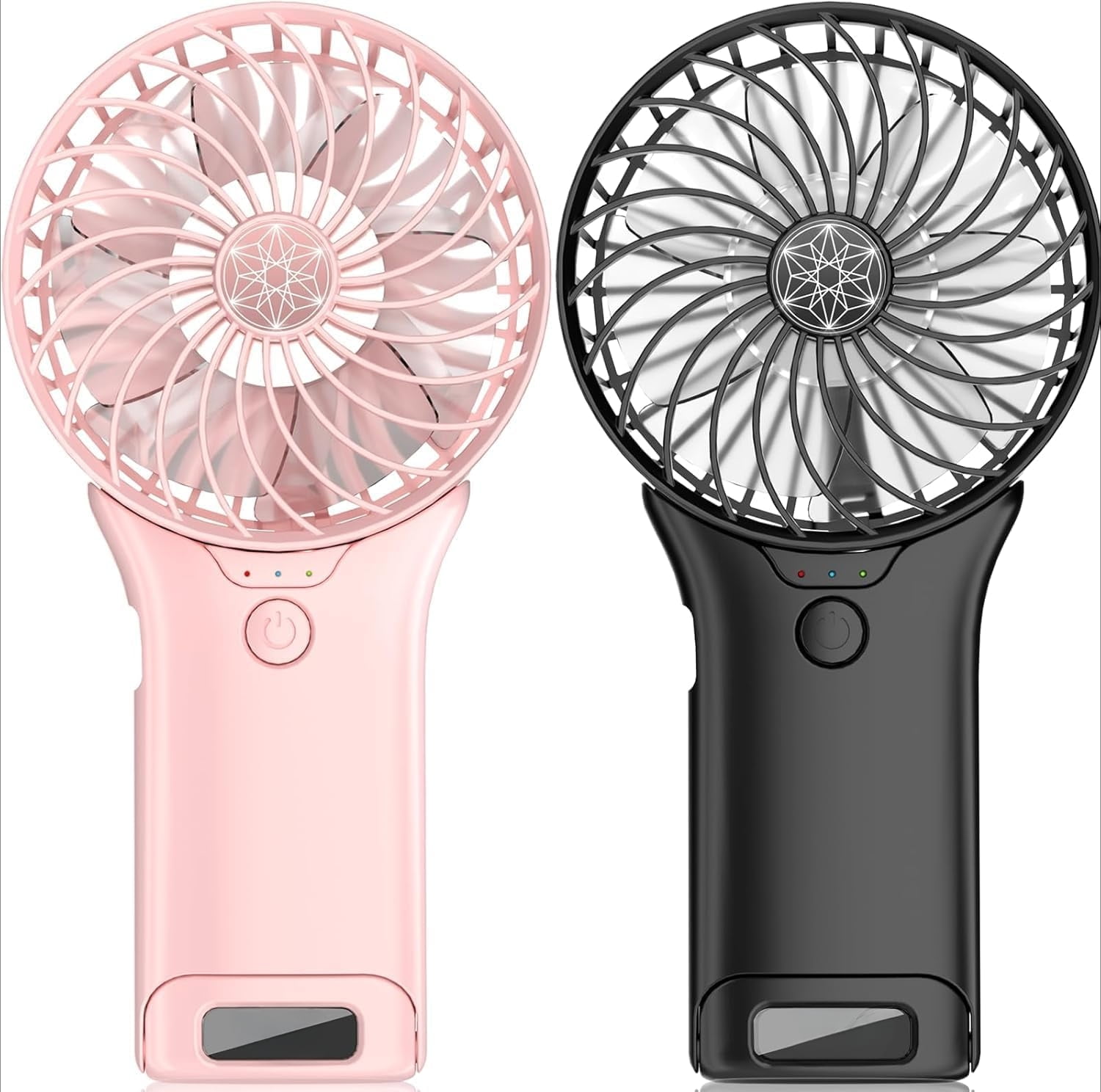 Mini Handheld Fan,4 Speed Adjustable Portable Battery Operated Fans,USB ...