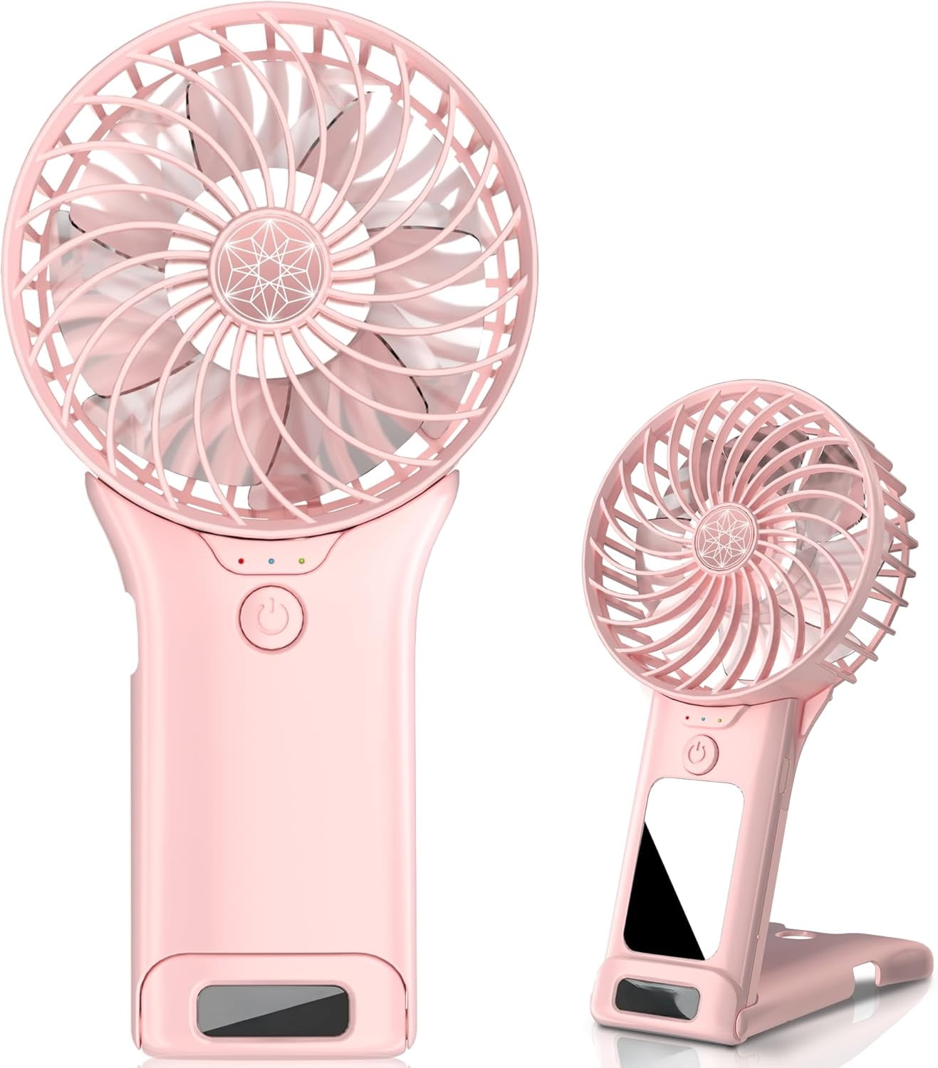Mini Handheld Fan,4 Speed Adjustable Portable Battery Operated Fans,USB ...